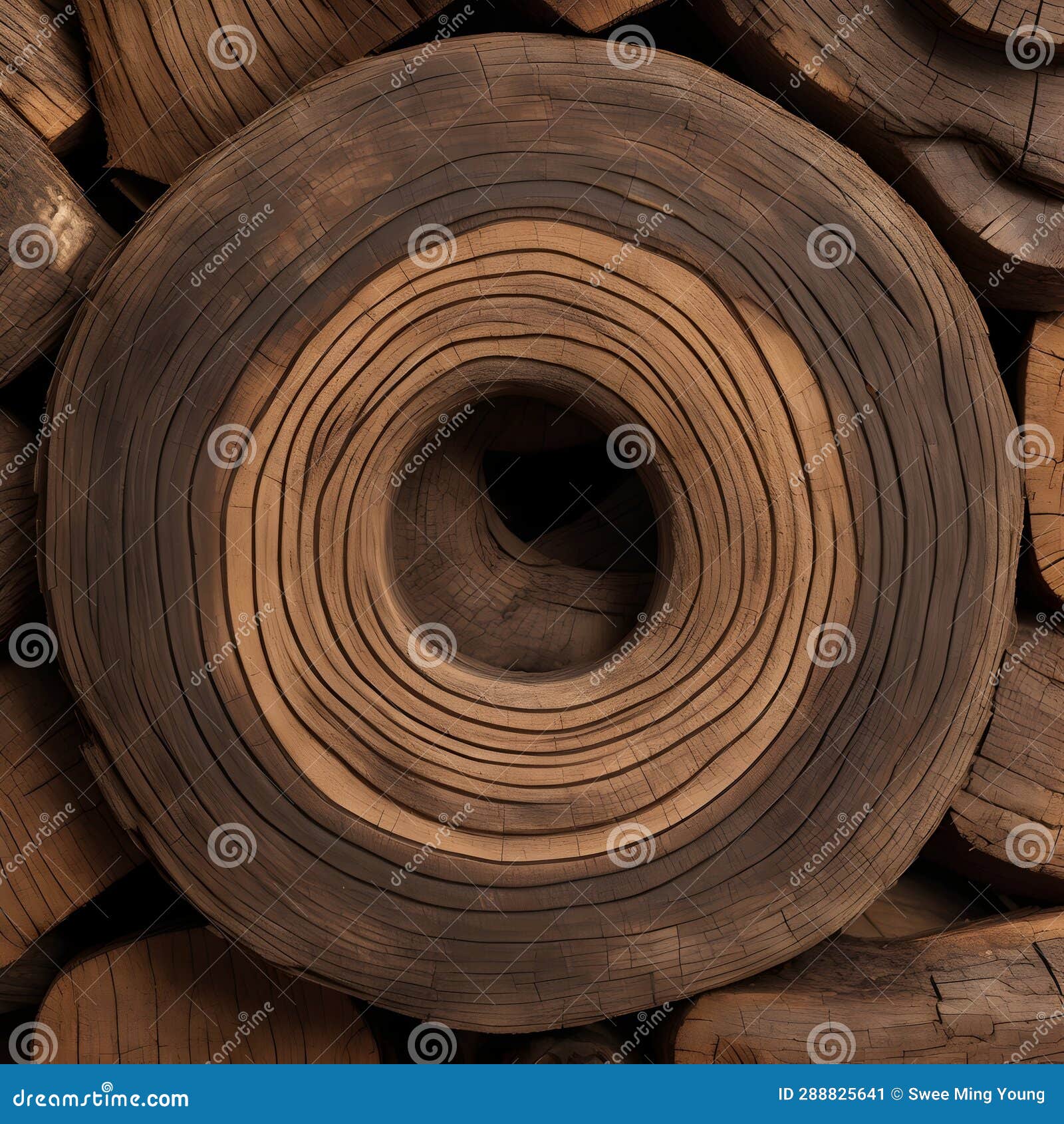 Image of the Wood Log Ring Texture and Pattern. Stock Illustration ...