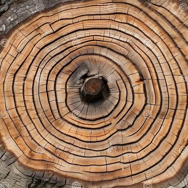 Image of the Wood Log Ring Texture and Pattern. Stock Illustration ...