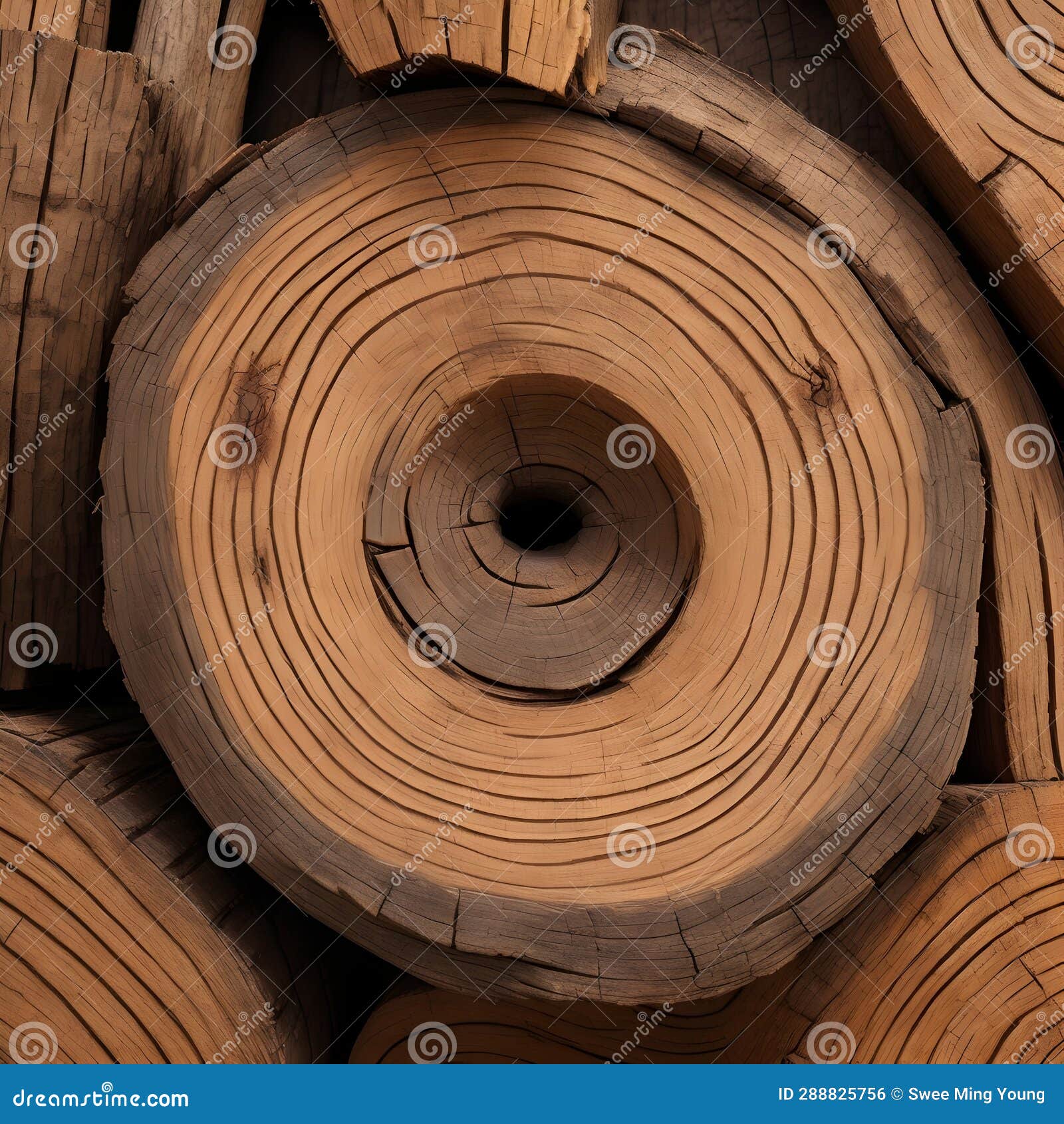 Image of the Wood Log Ring Texture and Pattern. Stock Illustration ...