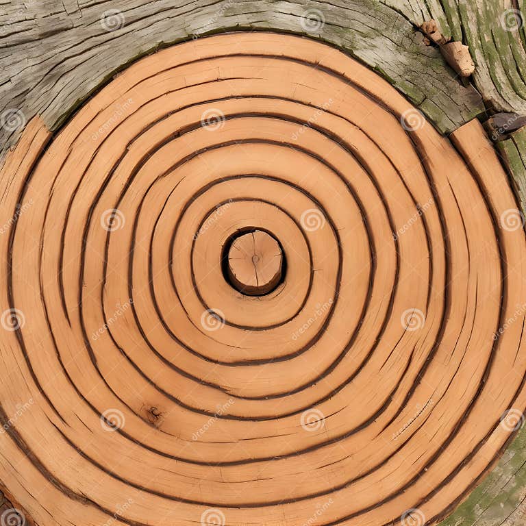 Image of the Wood Log Ring Texture and Pattern. Stock Illustration ...