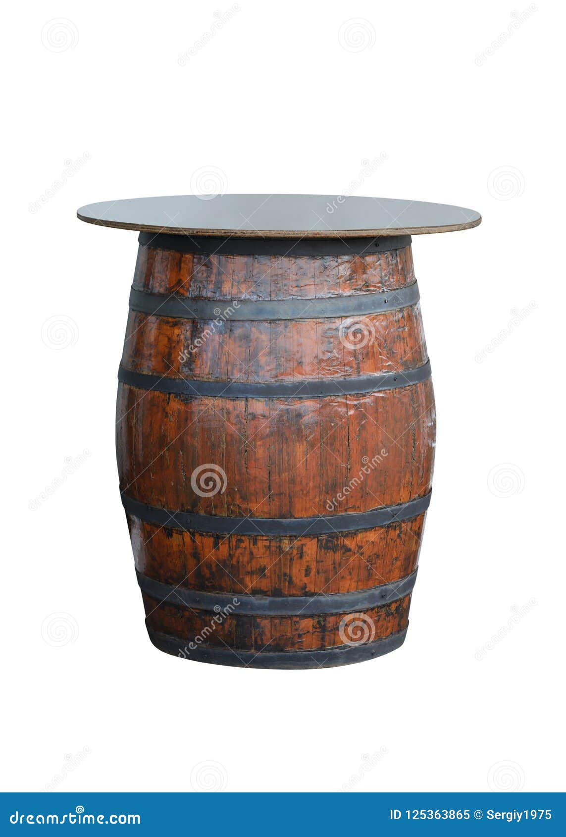 Wooden Barrel Isolated on White Background Stock Image - Image of lager ...