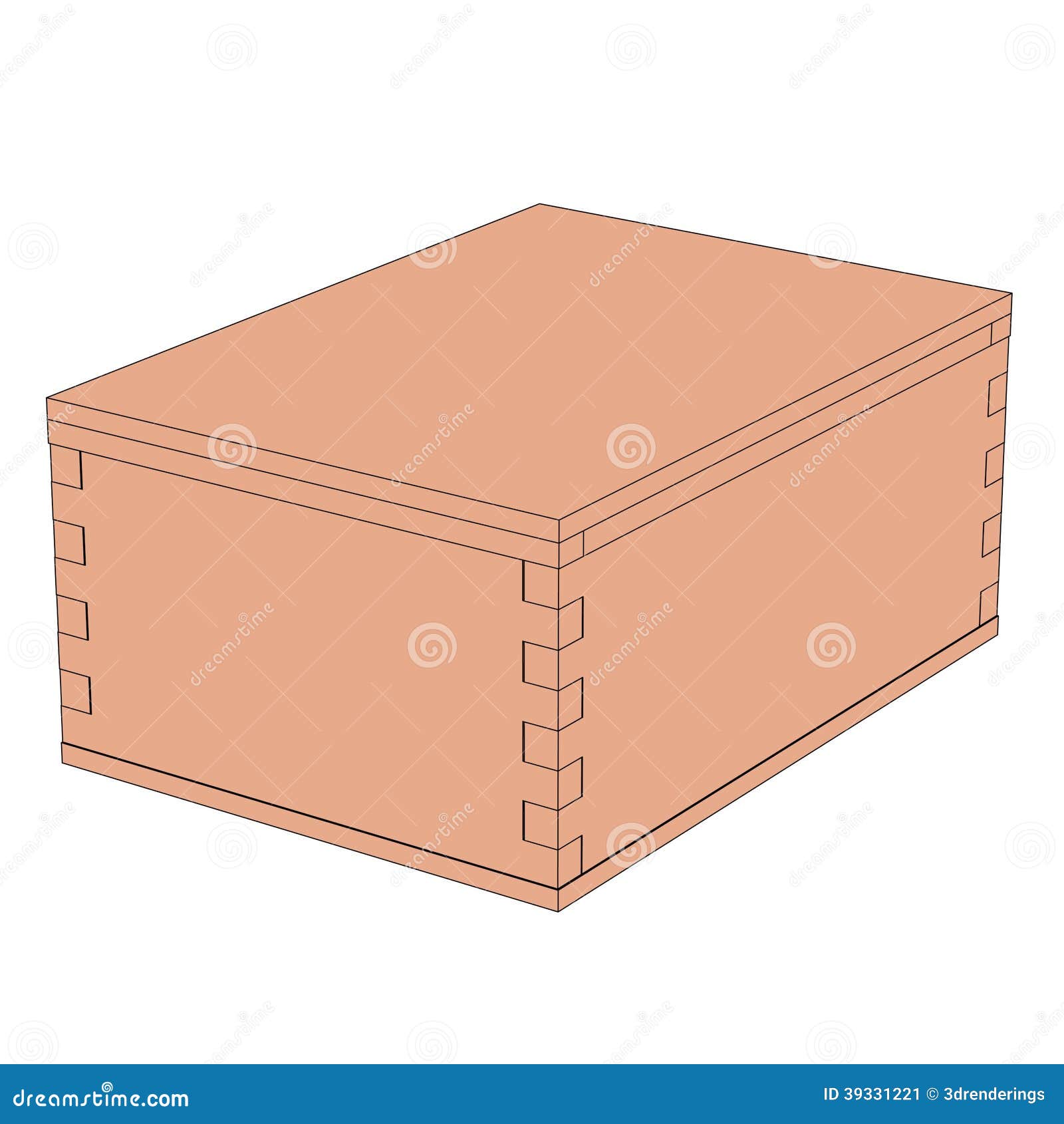 Image of wooden box stock illustration. Illustration of graphics - 39331221