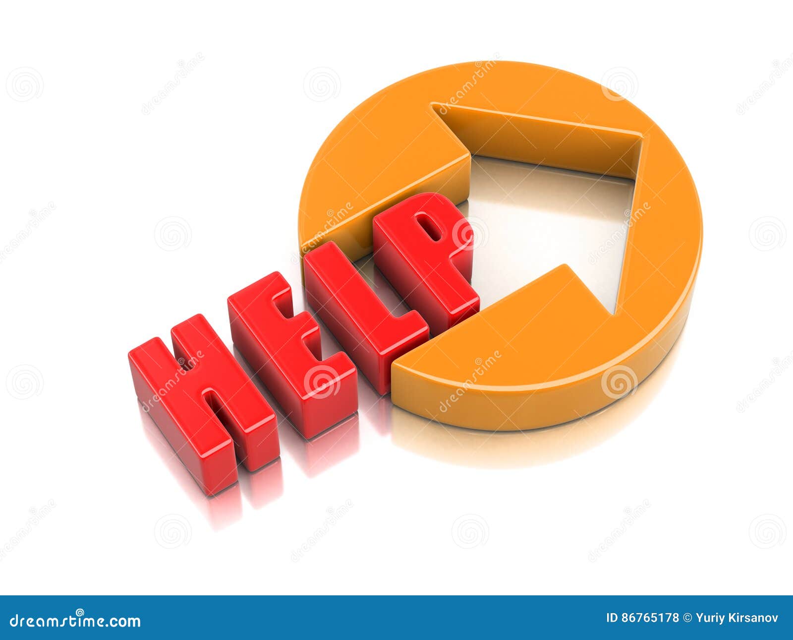 Image of Word help stock illustration. Illustration of dimensional ...