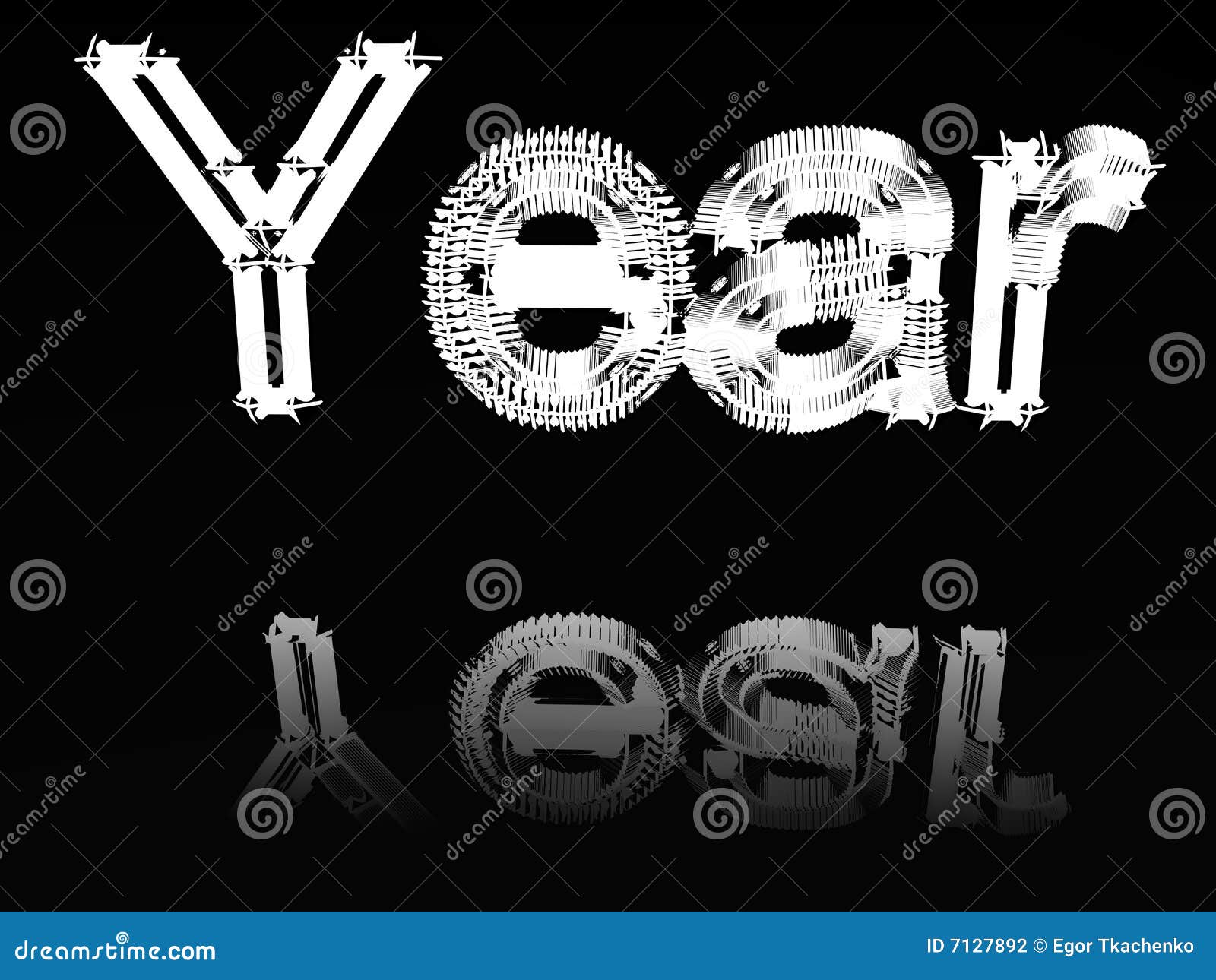 The image of a word year. stock illustration. Illustration of midnight ...