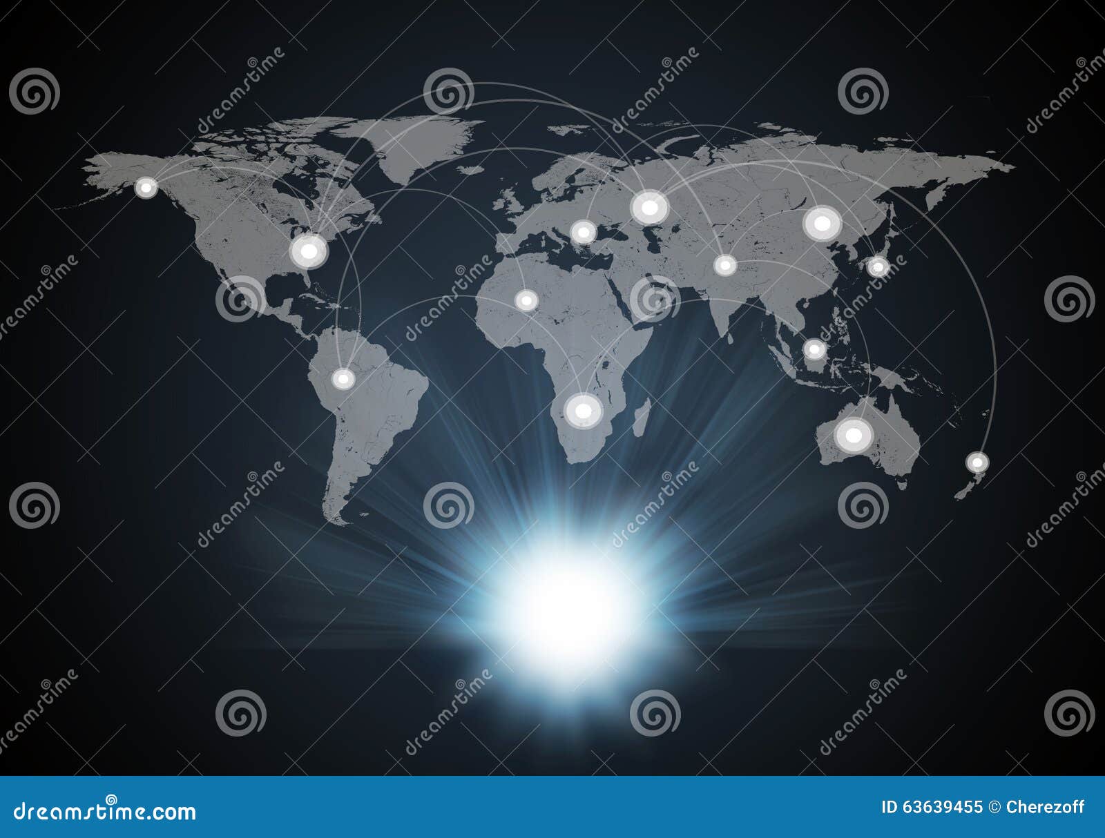 Image of world map stock illustration. Illustration of abstract - 63639455