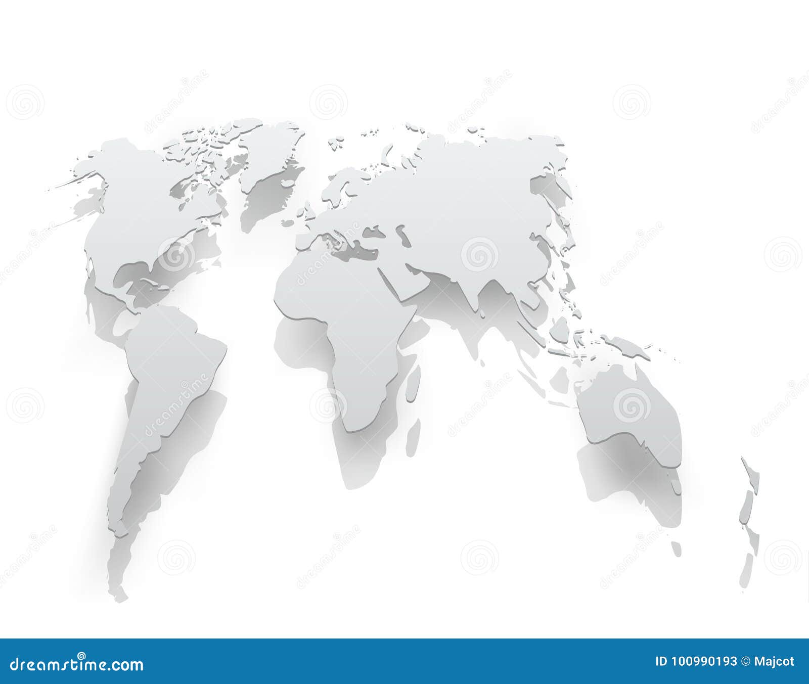 Image of world map paper stock vector. Illustration of asia - 100990193