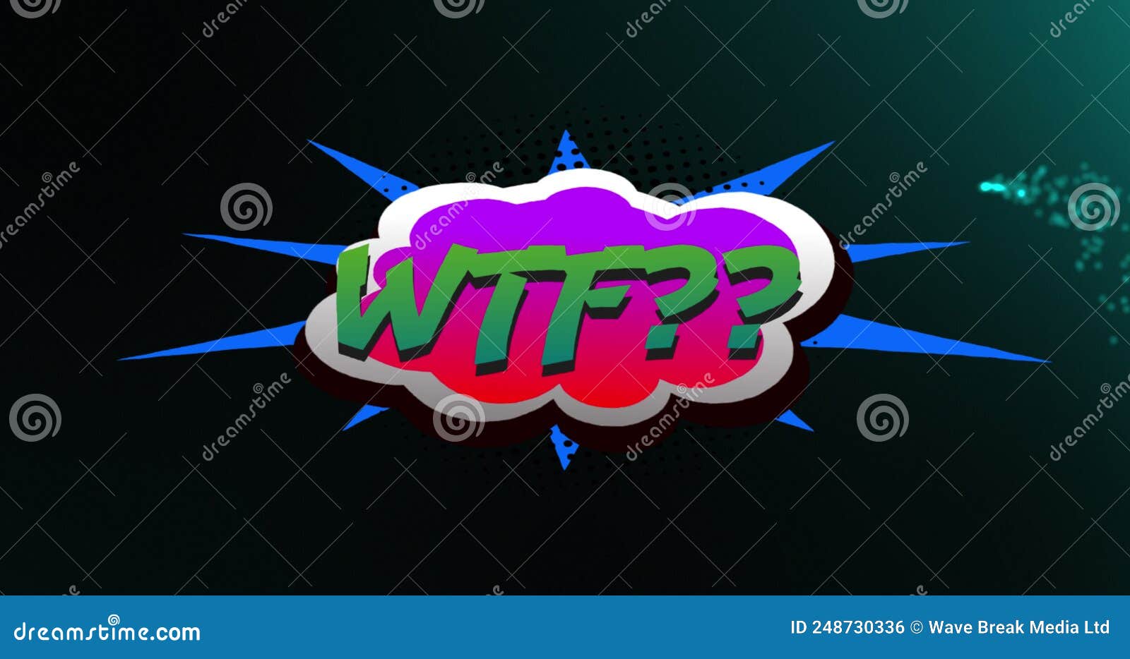 Image of Wtf Text Over Light Trails on Black Background Stock ...