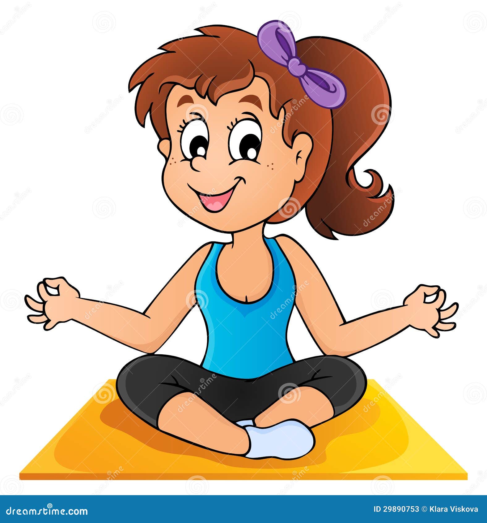 Image with yoga theme 1 stock vector. Illustration of exercise - 29890753