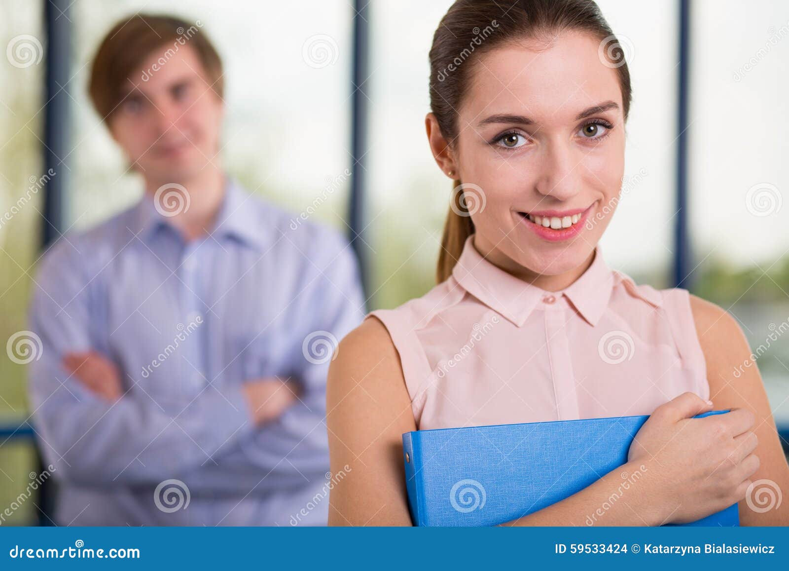 Image of Young Business Couple Stock Photo - Image of indoor, function ...