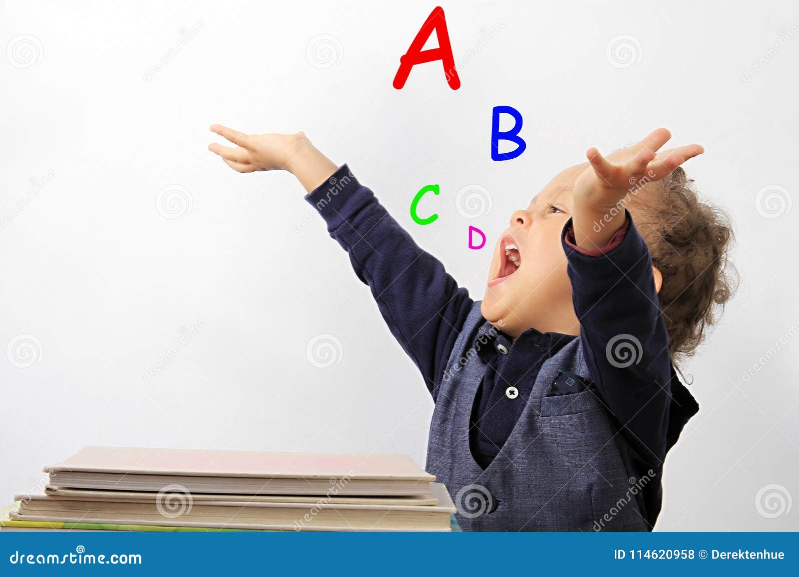 Young child learning ABC stock photo. Image of happy - 114620958