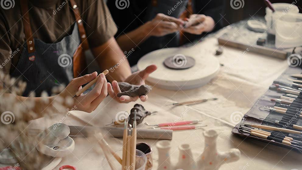 Image of Young Creative Man Enjoying Creative Process, Creating ...