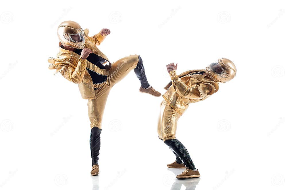 Image of Young Strippers Fighting in Studio Stock Photo - Image of pose ...