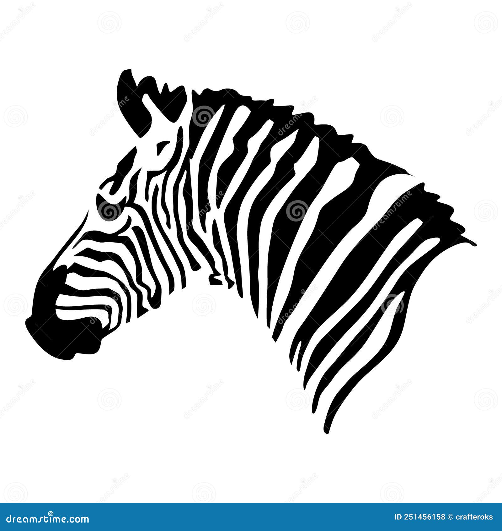 Zebra Print Pattern Eps File Crafteroks Stock Vector - Illustration of ...