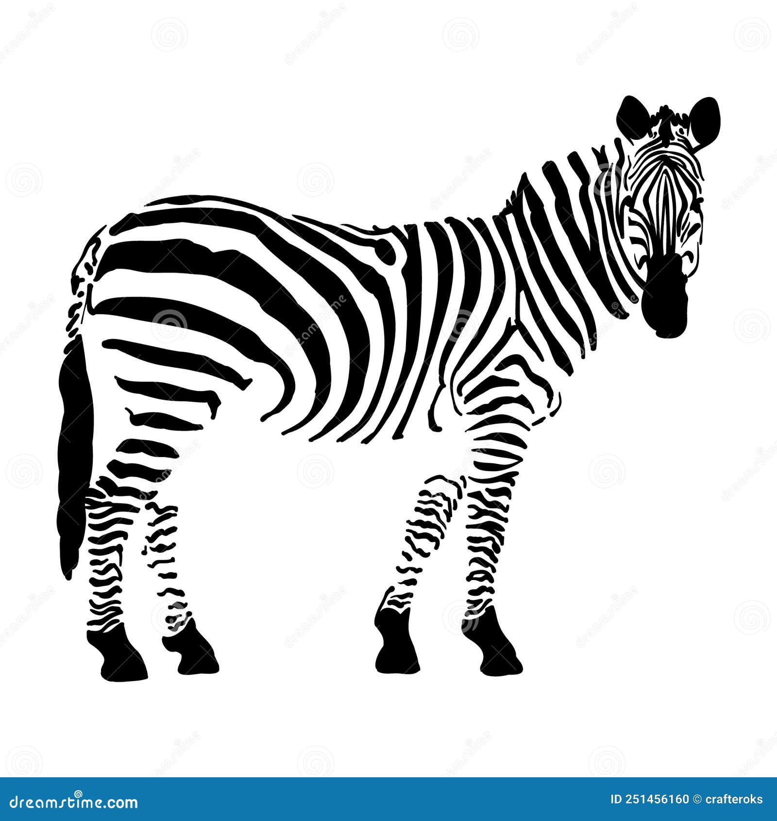 Zebra Print Pattern Eps File Crafteroks Stock Vector - Illustration of ...