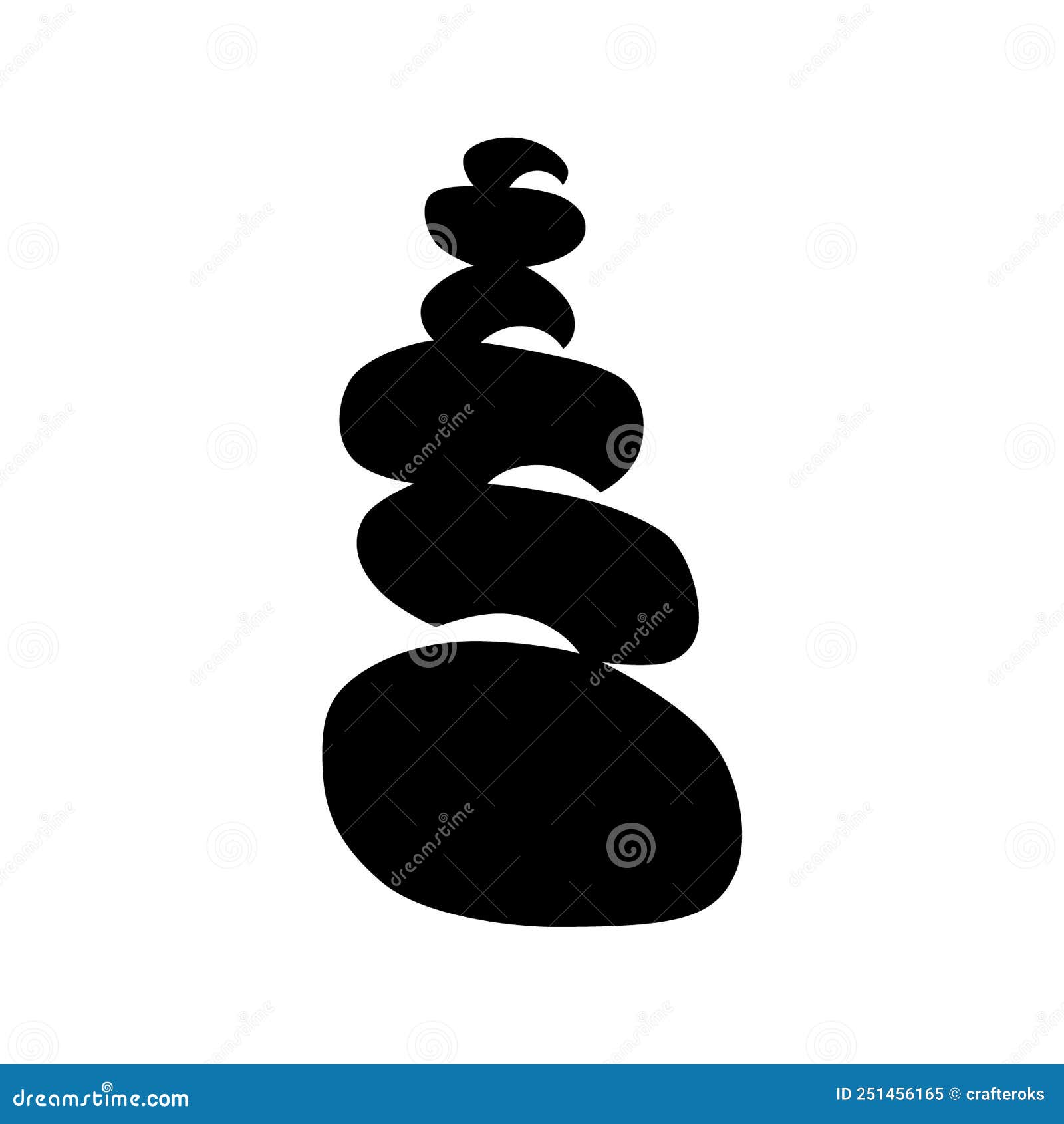 Zen stones EPS vector file stock vector. Illustration of file - 251456165