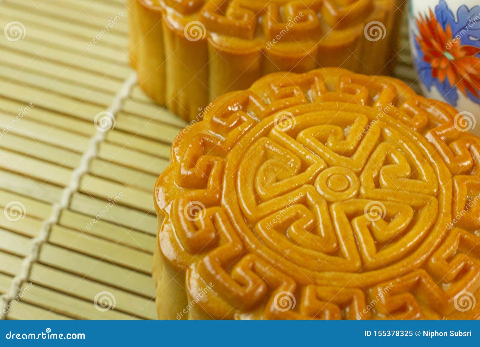 Imagem Chinesa Do Bolo Da Lua Para O Festival Do Mooncake Imagem de ...