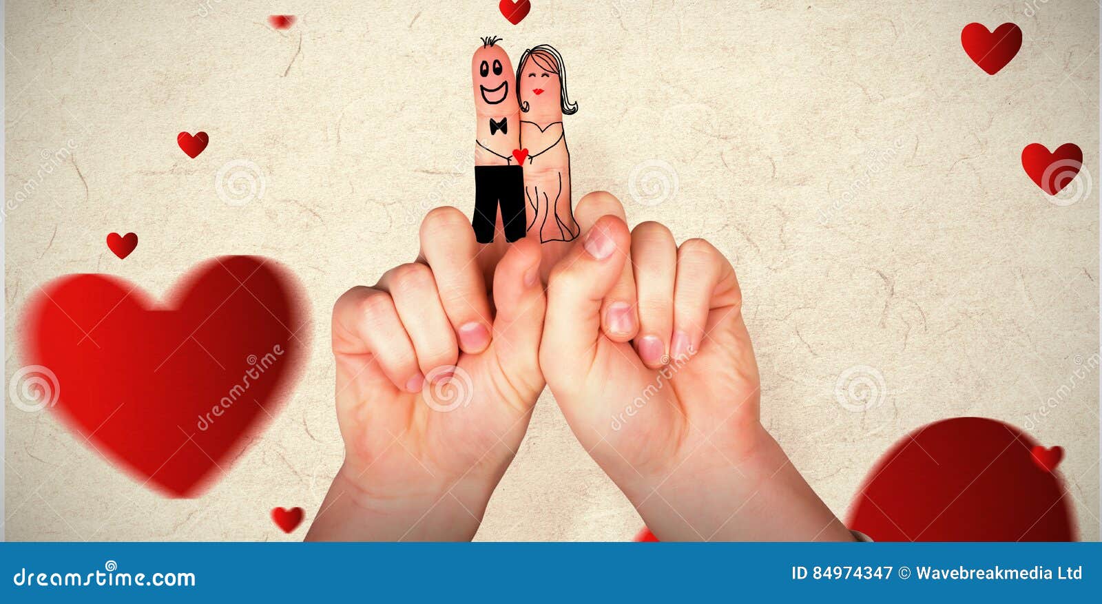 A Imagem Composta Dos Dedos Cruzou-se Como Um Par Imagem de Stock ...