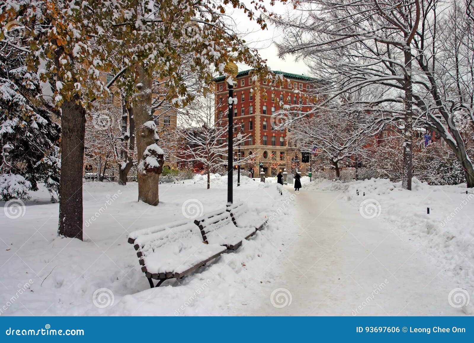 Imagem Conservada Em Estoque Do Inverno De Boston Foto Editorial ...