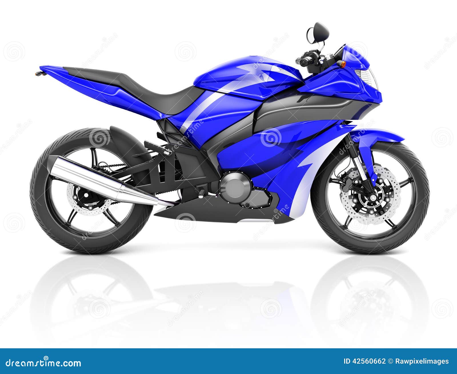 Imagem 3D De Um Velomotor Moderno Azul Ilustração Stock - Ilustração de ...