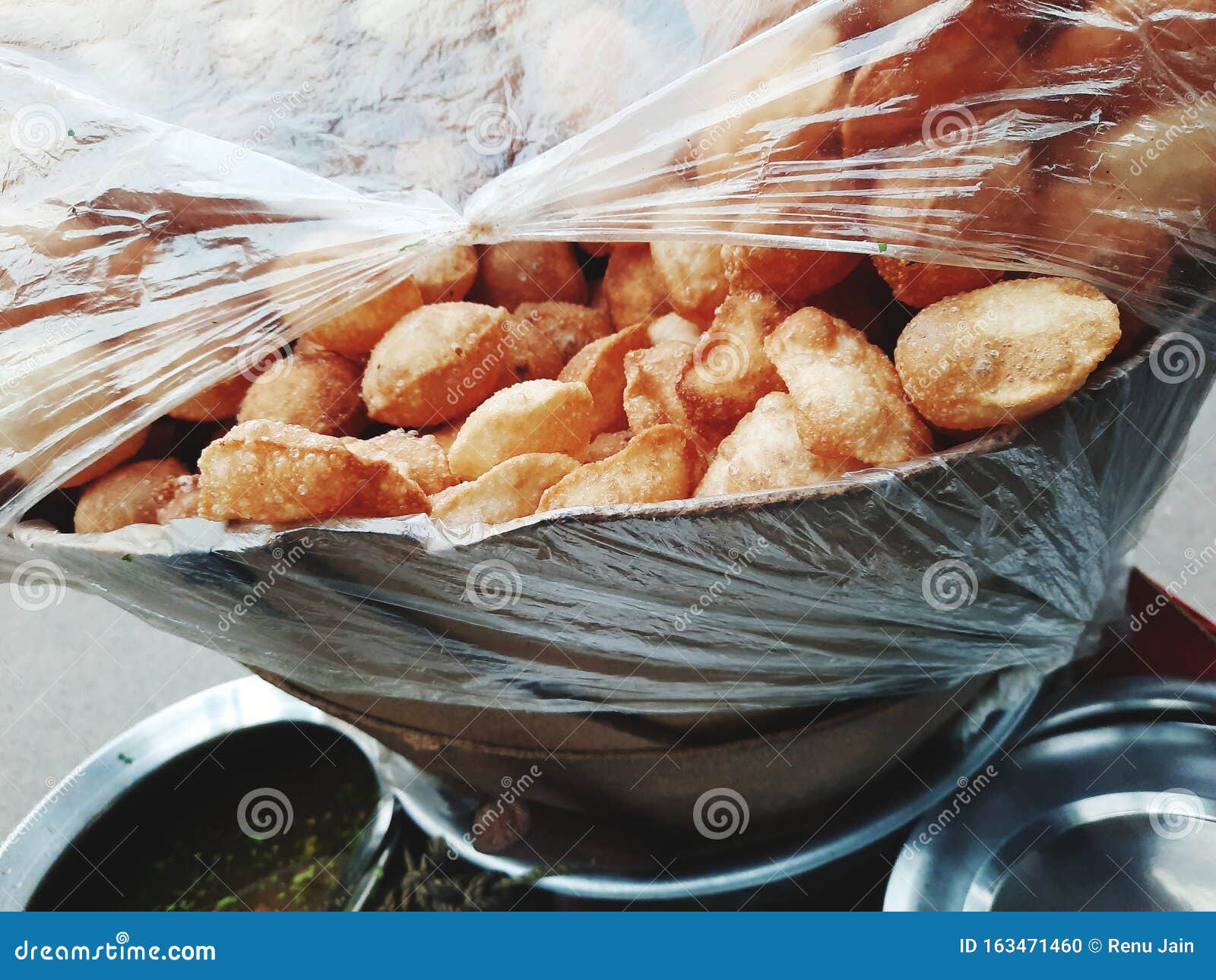 Imagem De Close-up De Comida Da Rua Indiana Foto de Stock - Imagem de ...