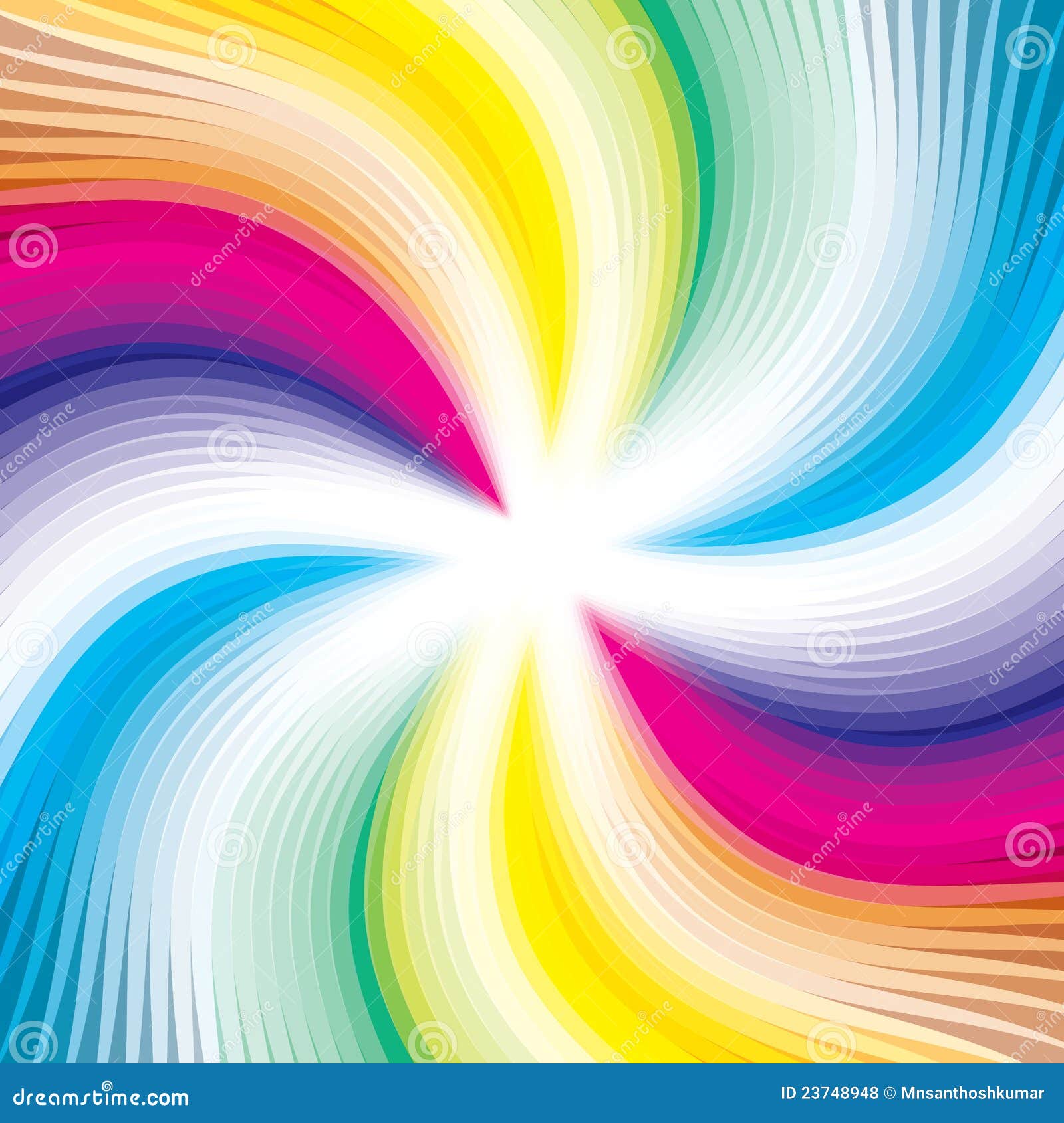 Imagem De Fundo Digital Abstrata - Linhas Coloridas Ilustração do Vetor ...