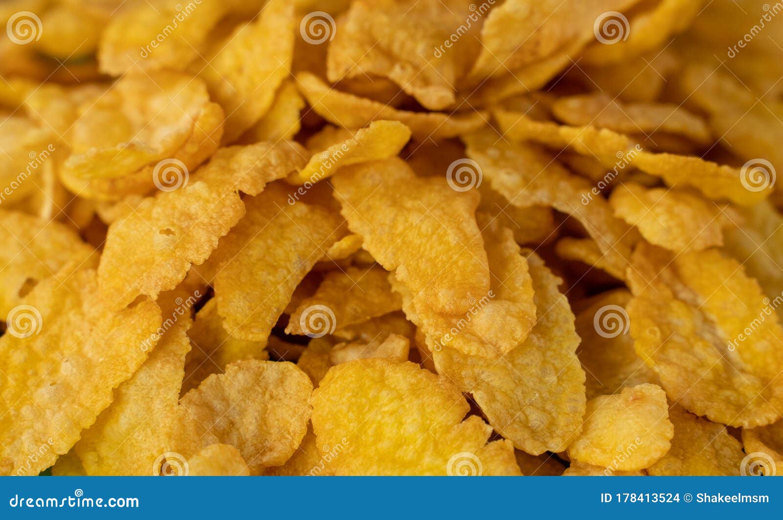 Imagem De Fundo Dos Flocos De Milho Numa Tabela Foto de Stock - Imagem ...