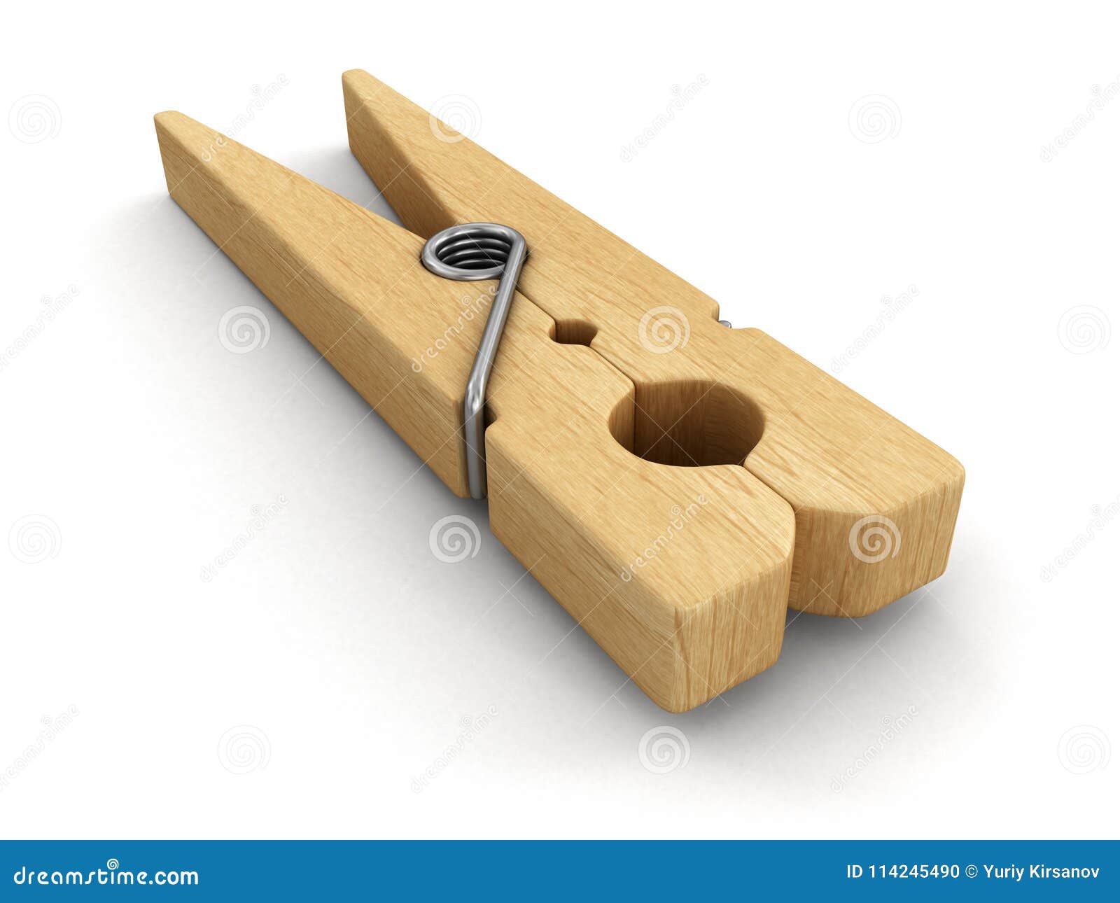 Imagem Do Pregador De Roupa De Madeira Ilustração Stock - Ilustração de ...