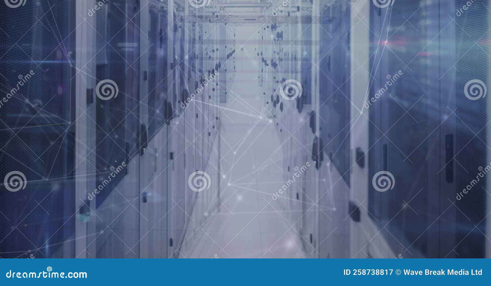 Imagem Do Processamento De Dados Na Sala Do Servidor Ilustração Stock ...