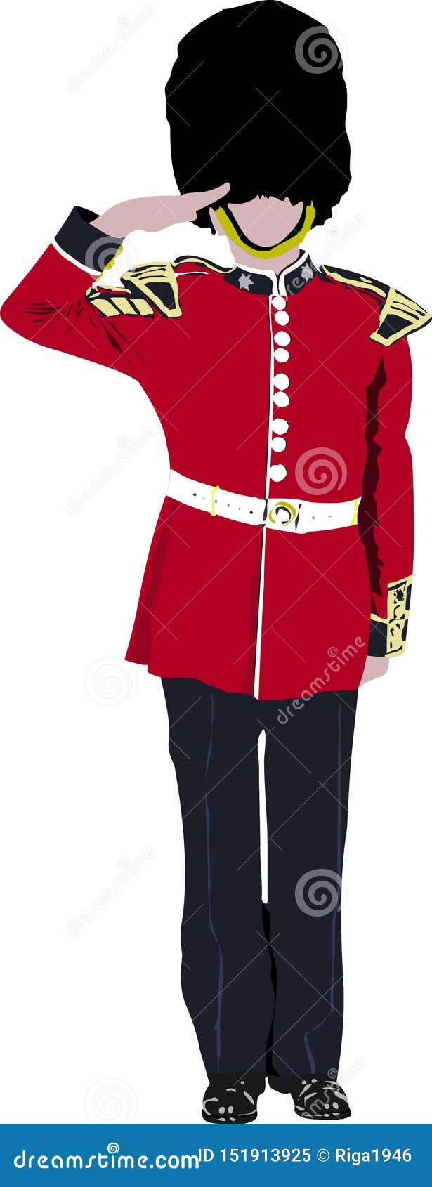 Imagem Do Vetor Do Beefeater Isolada Ilustração do Vetor - Ilustração ...