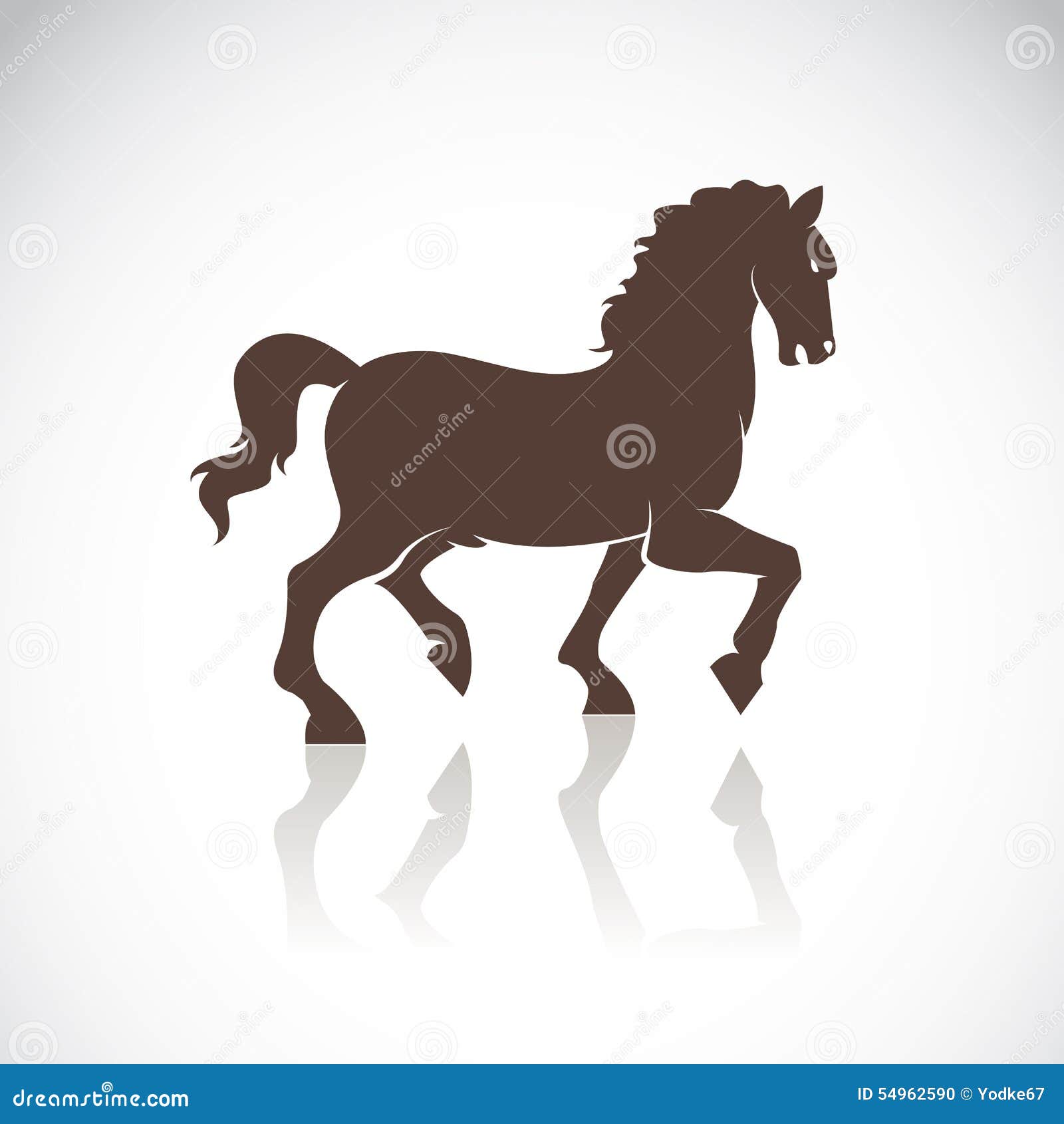 Imagem Do Vetor De Um Cavalo Ilustração do Vetor - Ilustração de prado ...