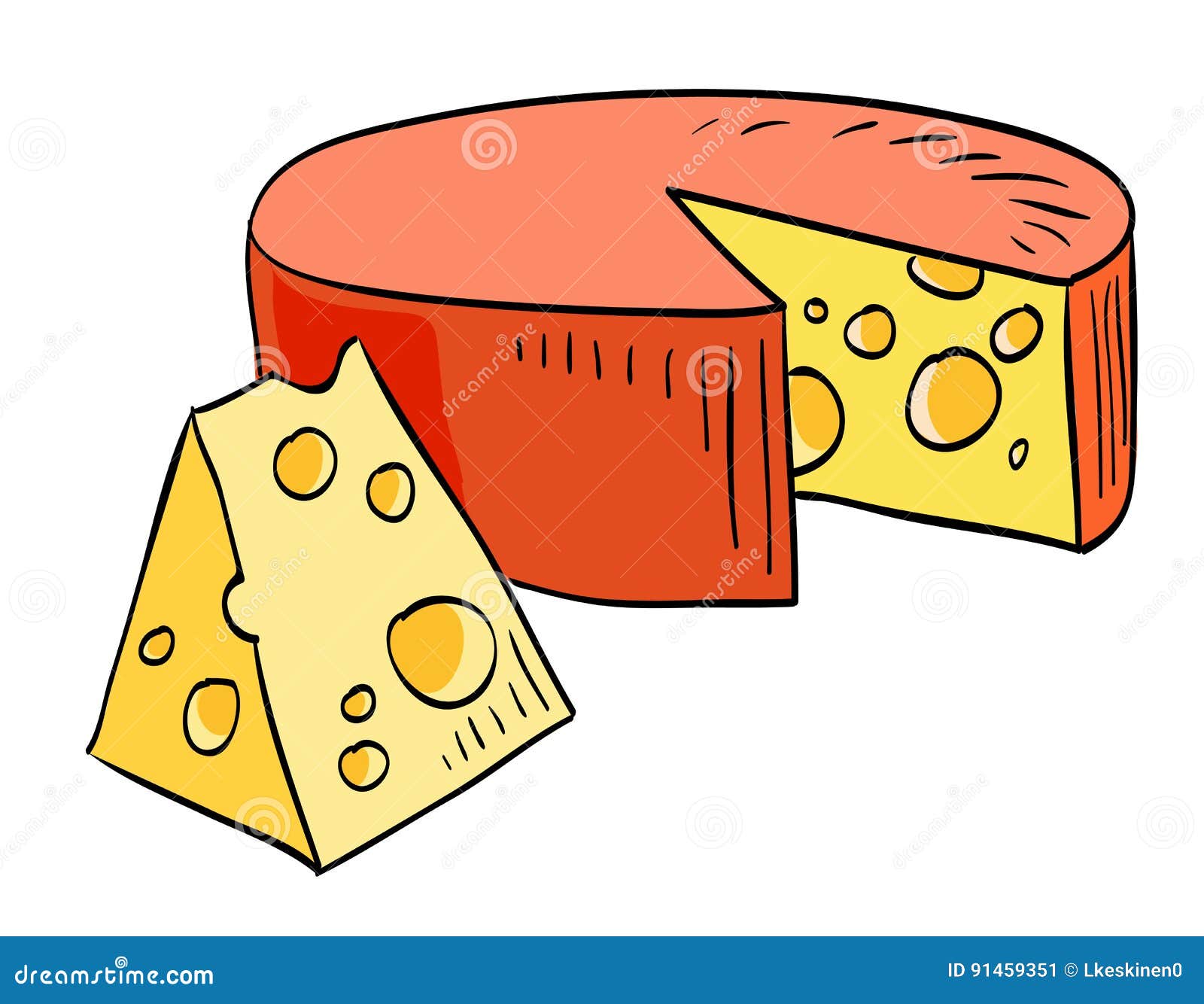 Imagem Dos Desenhos Animados Do Queijo Ilustração do Vetor - Ilustração ...