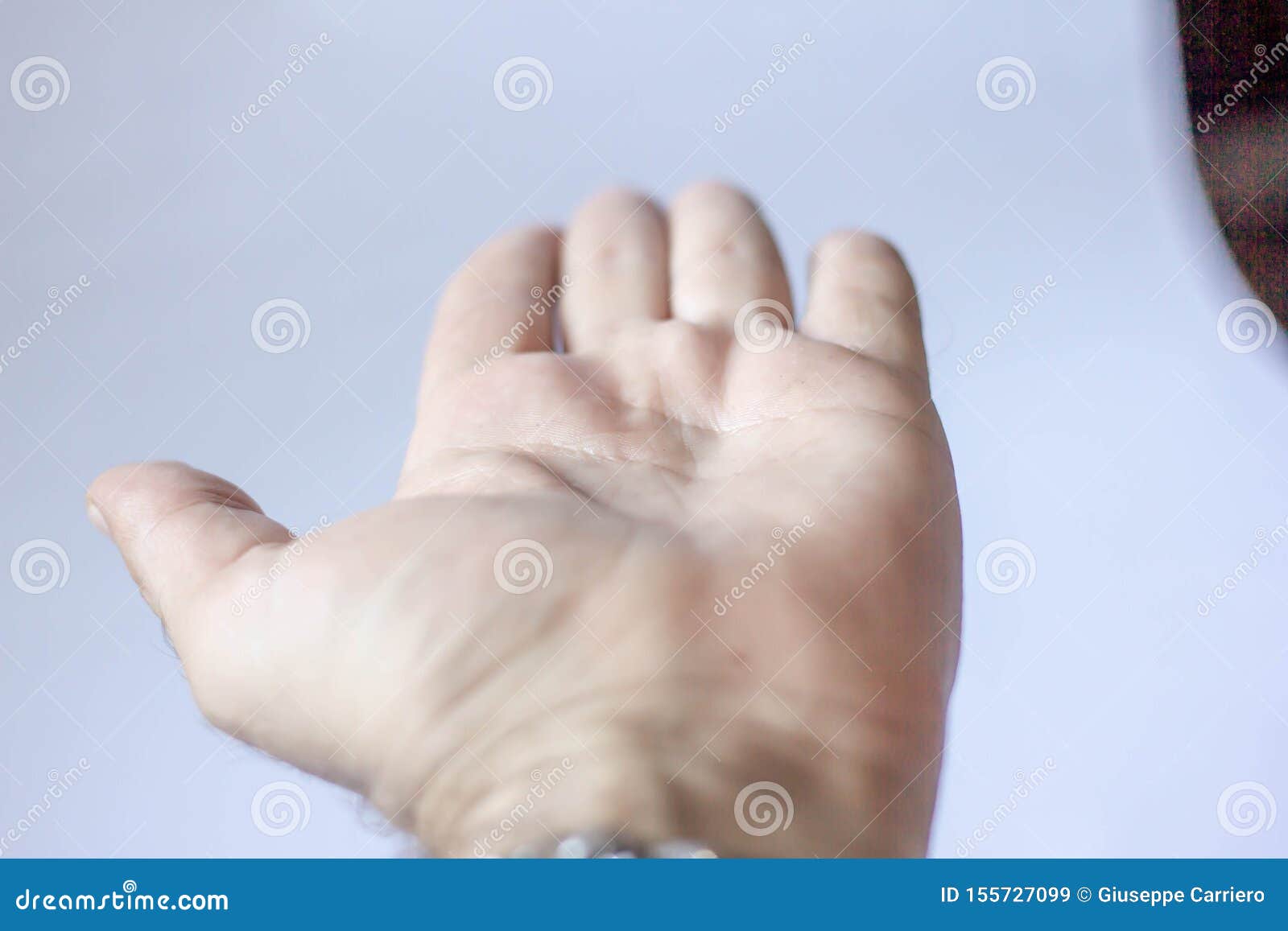 Imagem Que Representa Uma Palma Invertida Imagem de Stock - Imagem de ...