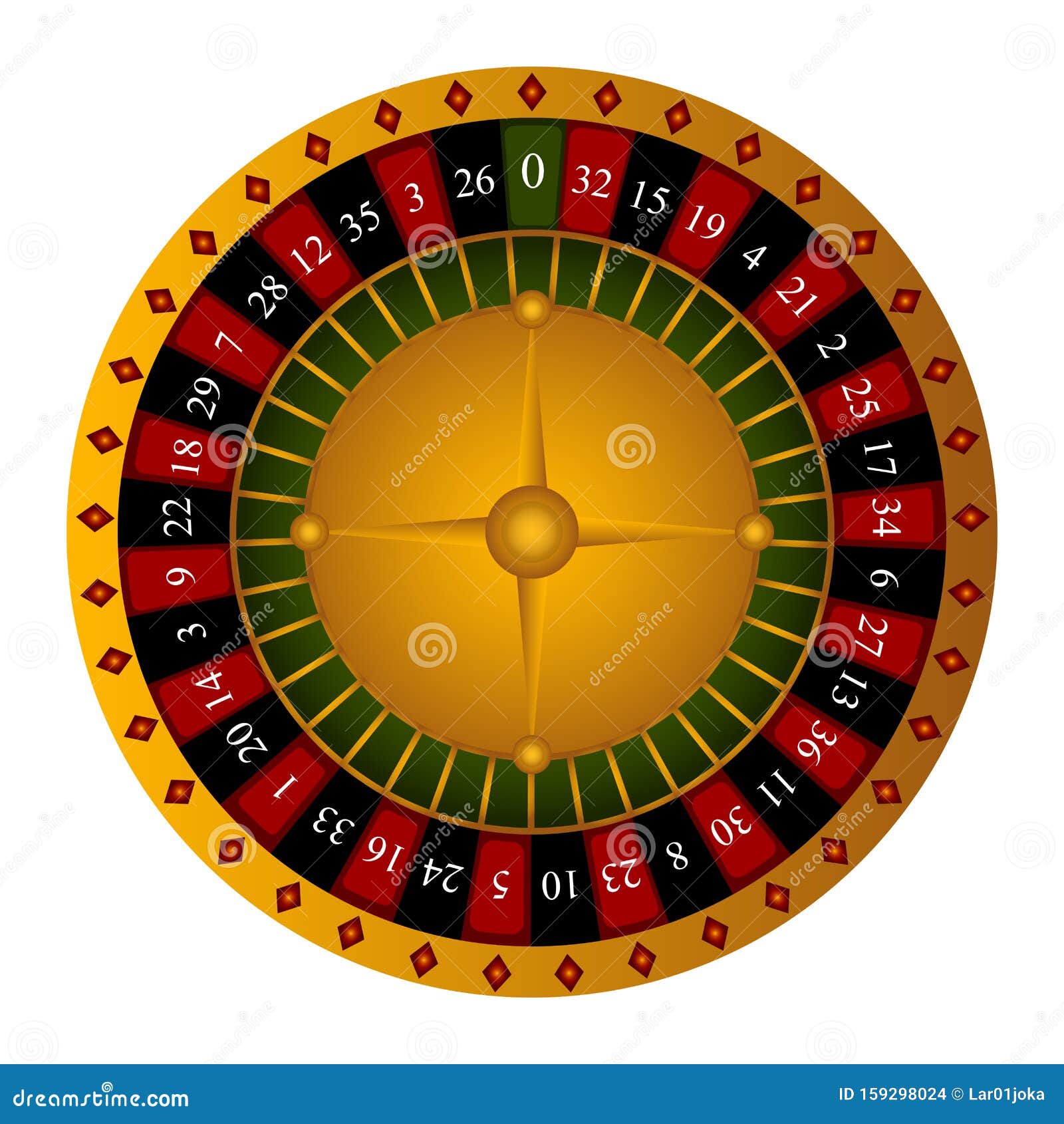 Imagem roleta isolada ilustração do vetor. Ilustração de risco - 159298024