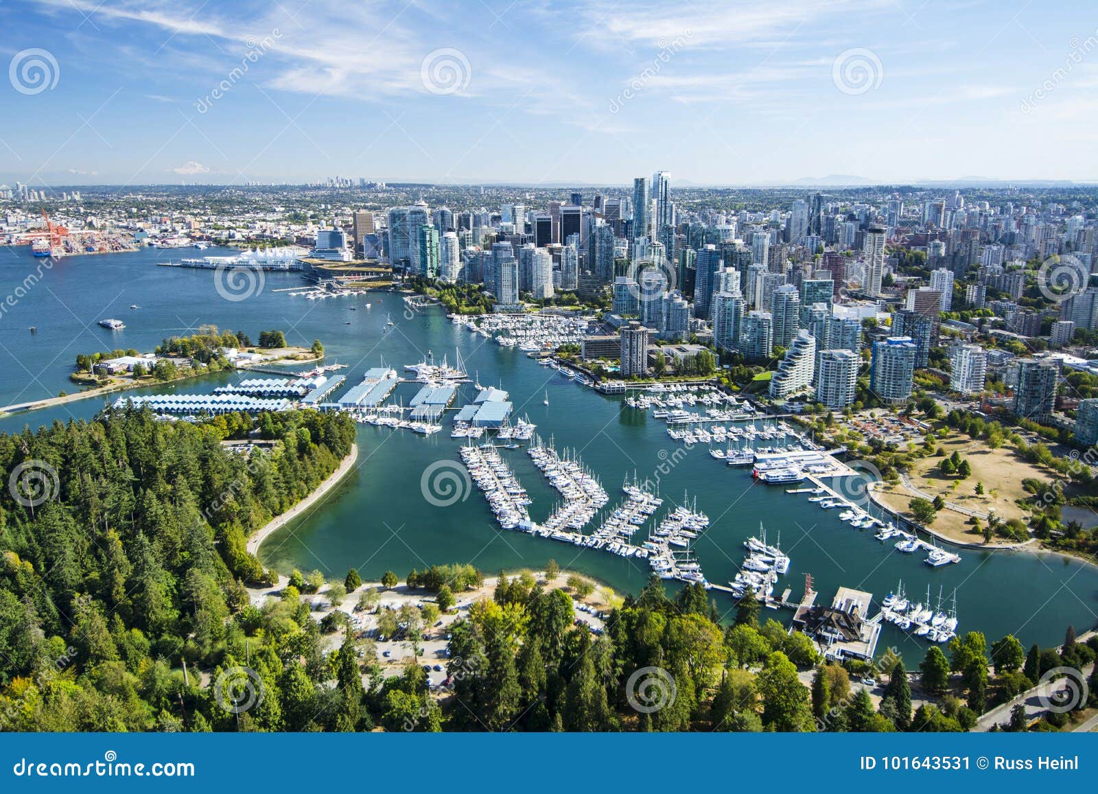 Imagen Aérea De Vancouver, a.C. Imagen de archivo - Imagen de noroeste ...