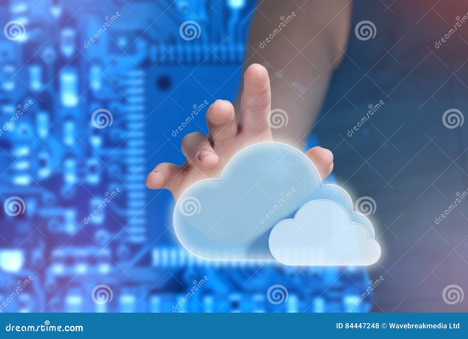 Imagen Compuesta Del Midsection De La Mujer Que Gesticula 3d Foto de ...