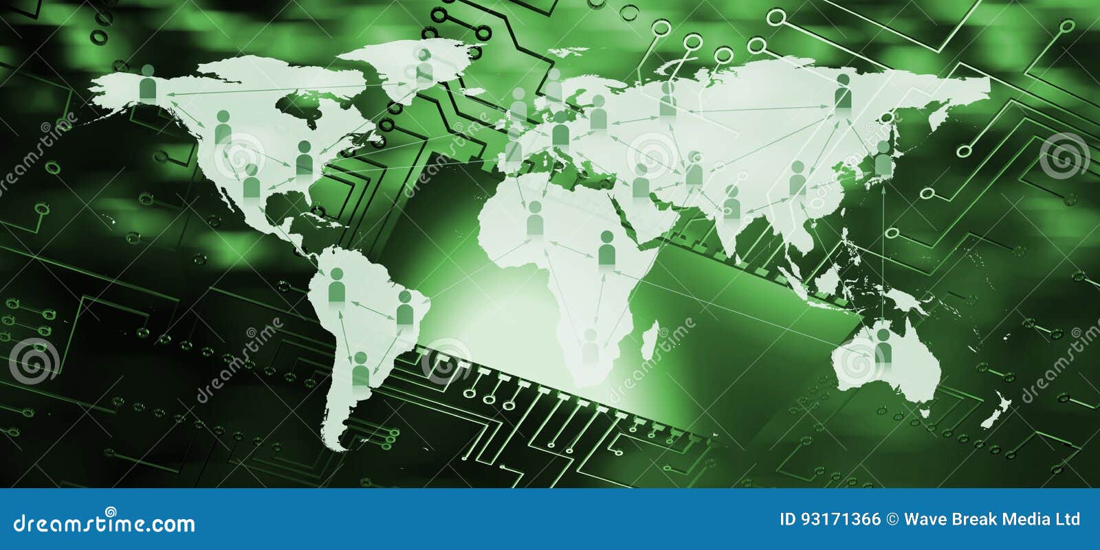 Imagen Compuesta Del Mundo Conectado Stock de ilustración - Ilustración ...