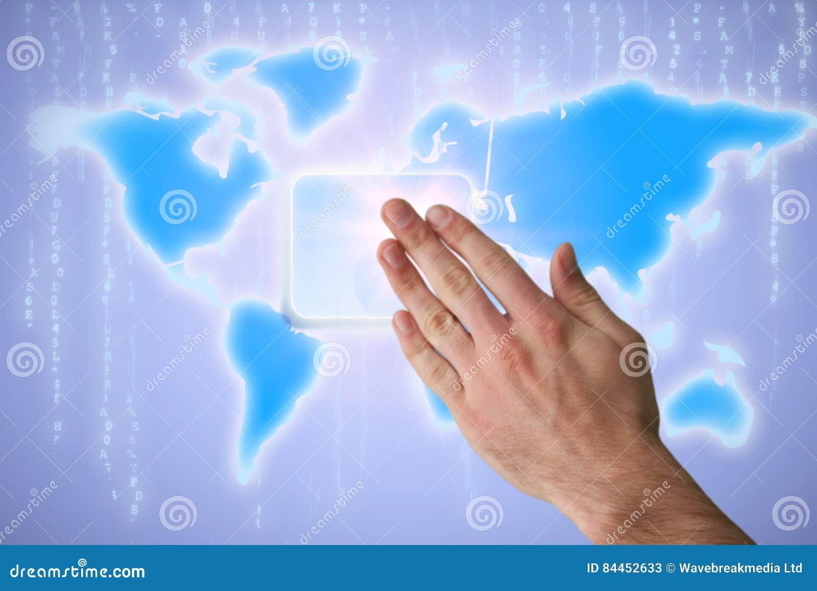 Imagen Compuesta Del Tacto De La Mano Imagen de archivo - Imagen de ...