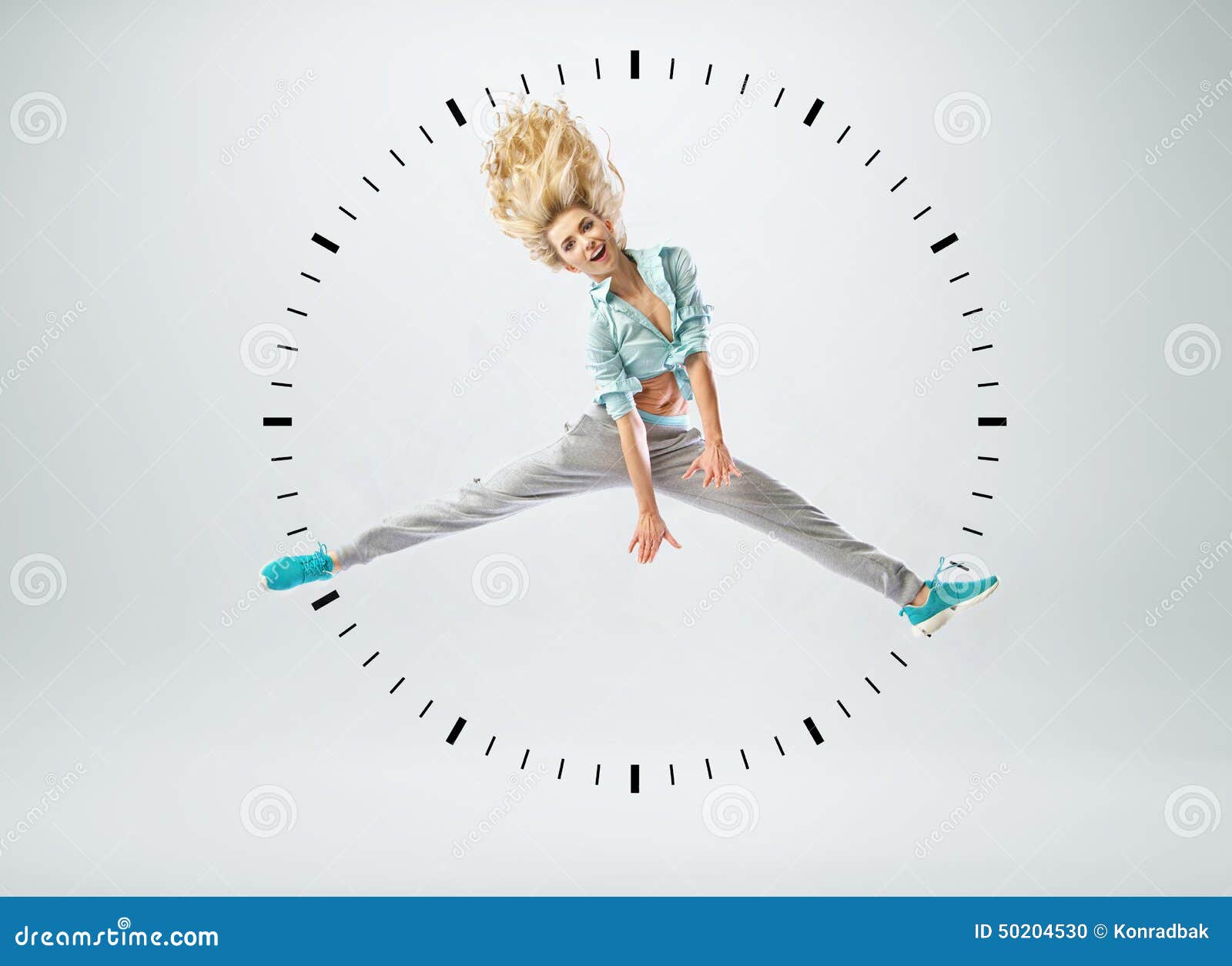 Imagen Conceptual Del Reloj Humano Foto de archivo - Imagen de jugador ...