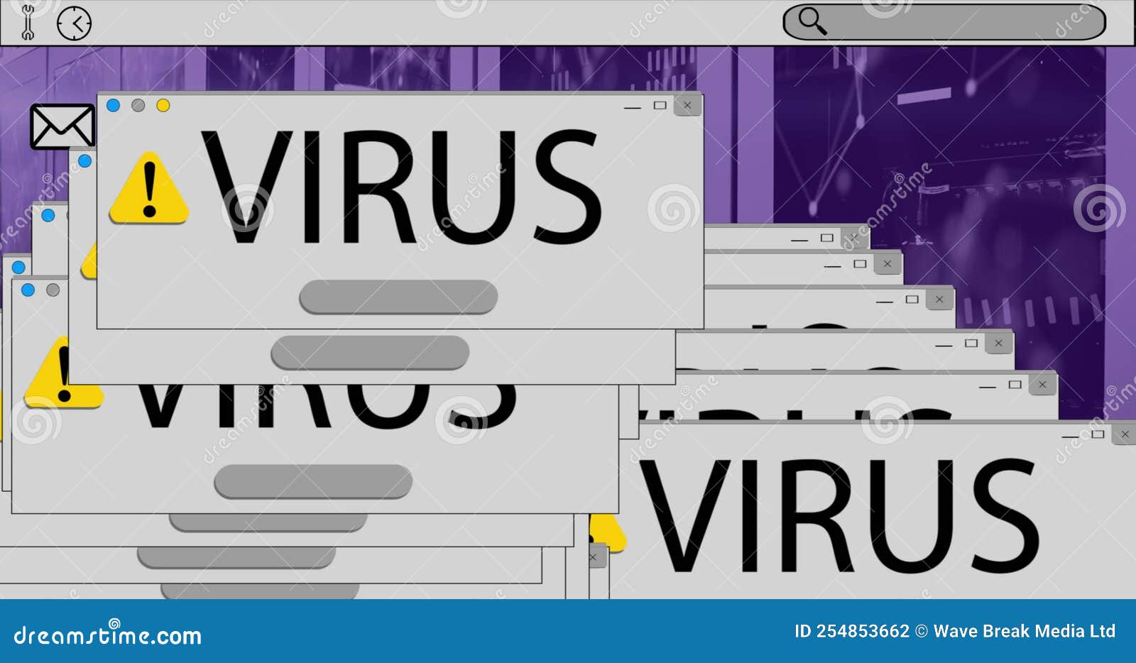 Imagen De Iconos De La Computadora Y De Los Textos De Virus En La Sala ... Imagen De Iconos De La Computadora Y De Los Textos De Virus En La Sala ...