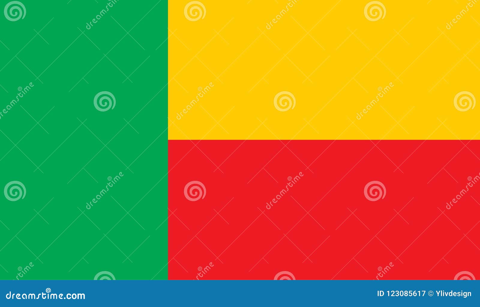 Imagen De La Bandera De Benin Stock de ilustración - Ilustración de ...