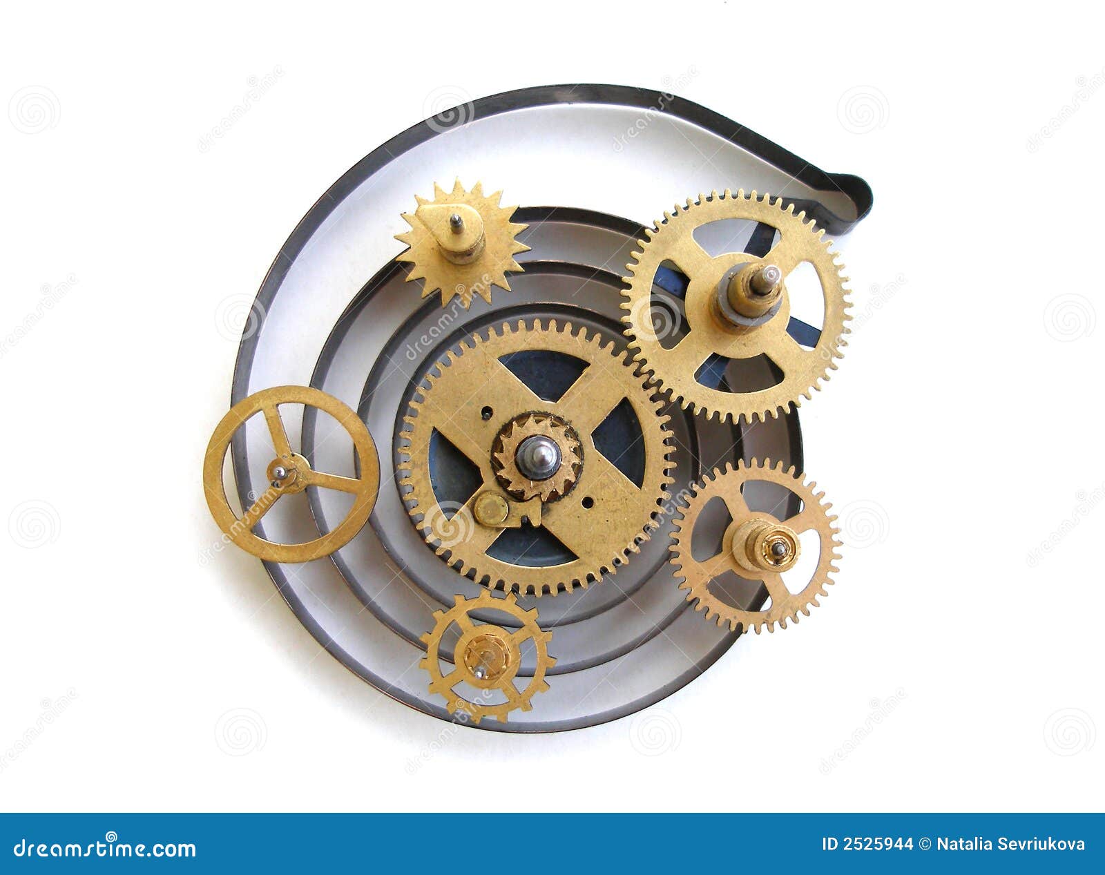 Imagen De Las Piezas De Un Reloj Viejo Foto de archivo - Imagen de ...