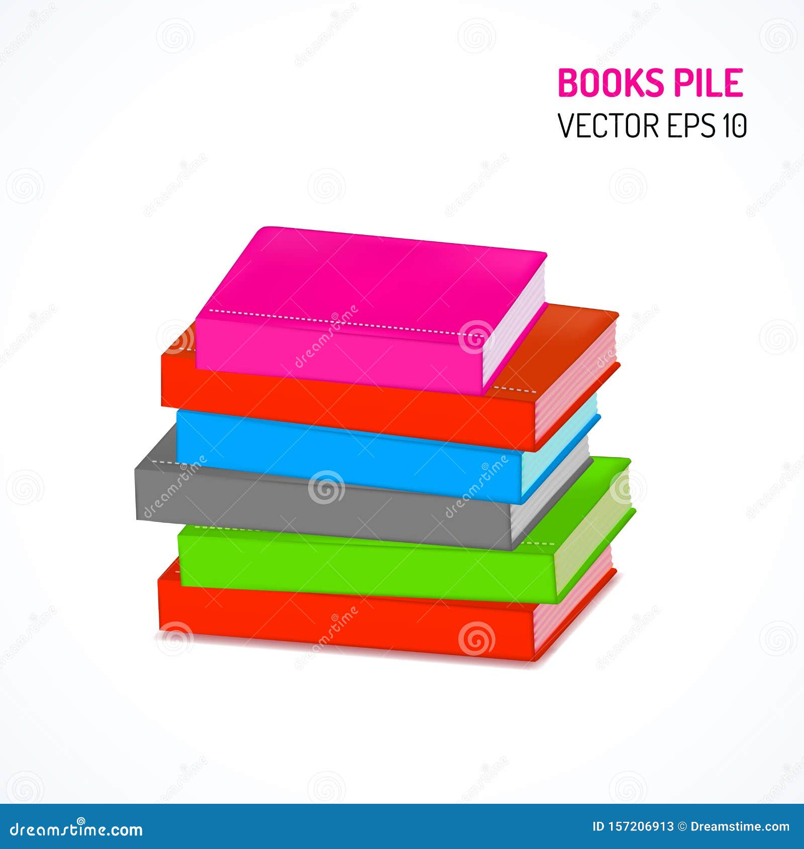 Imagen de libros coloridos ilustración del vector. Ilustración de ...