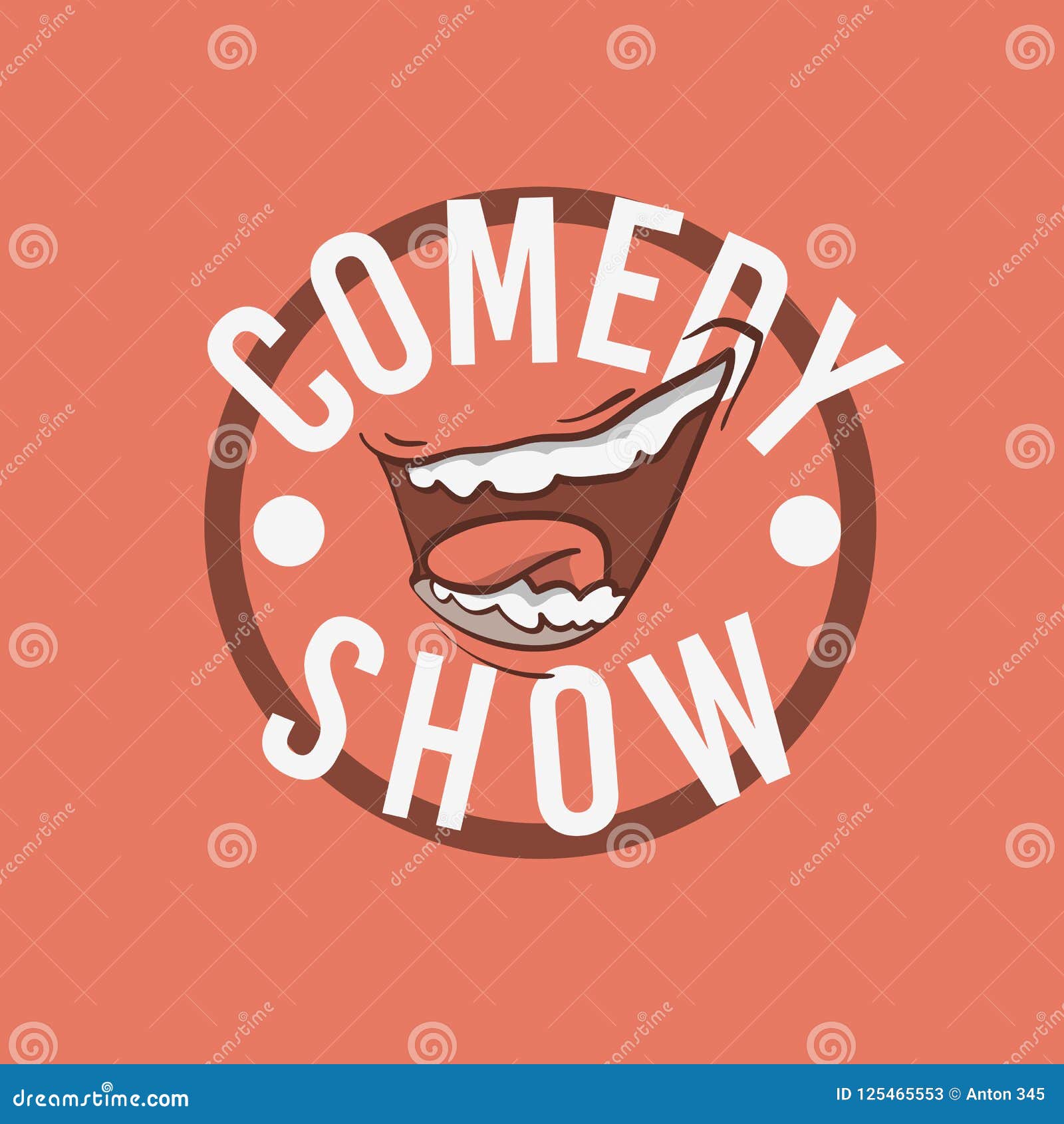 Imagen De Risa Sonriente Del Vector De La Boca De Logo with a De La ...