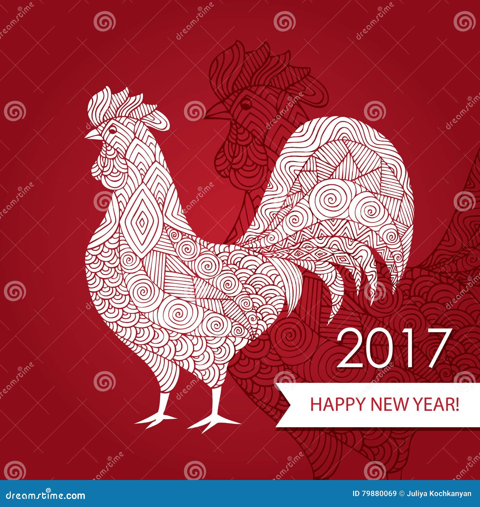 Imagen de un gallo ilustración del vector. Ilustración de pollo - 79880069