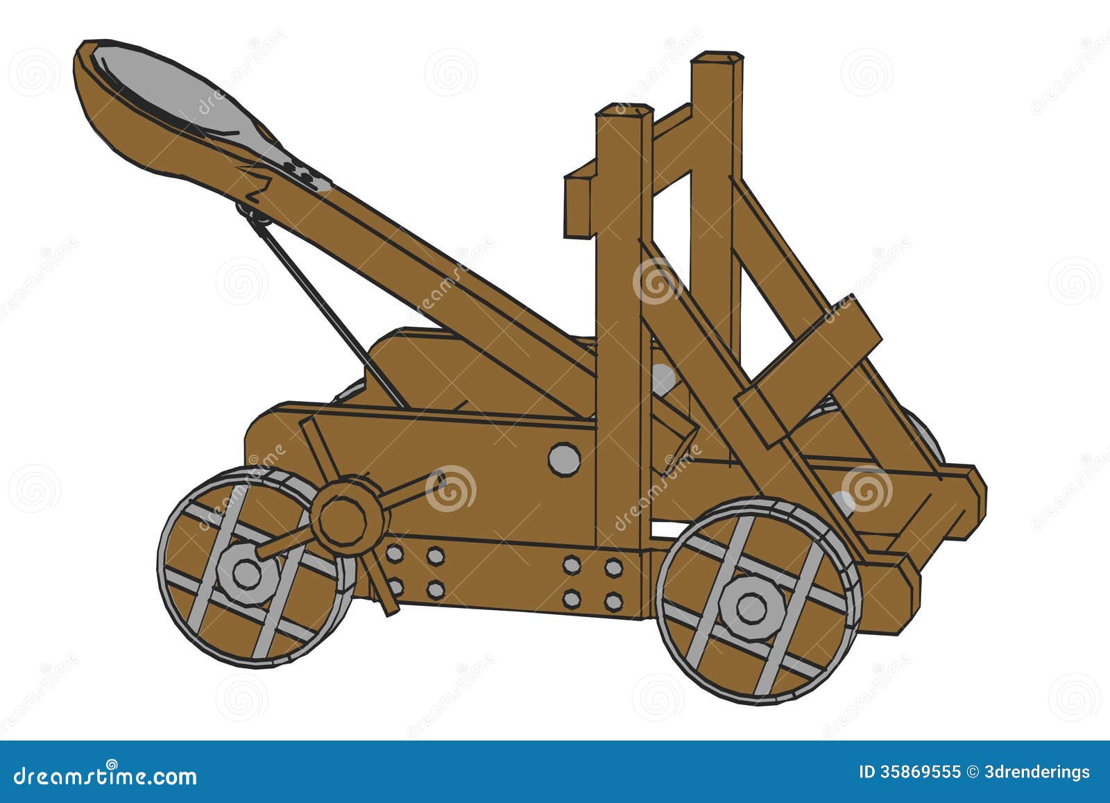 Imagen Del Arma De La Catapulta Stock de ilustración - Ilustración de ...