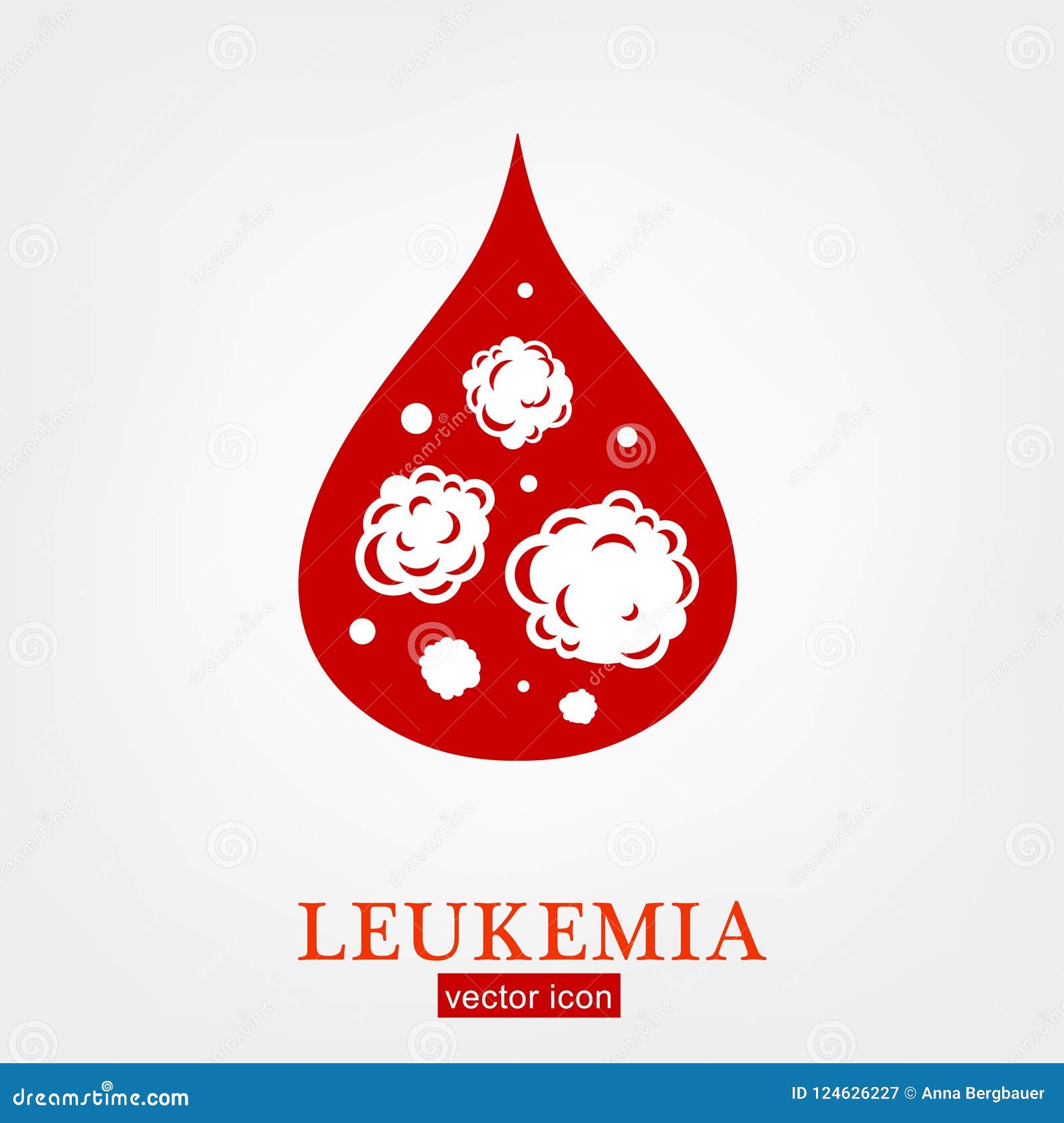 Imagen Del Icono De La Leucemia Ilustración del Vector - Ilustración de ...