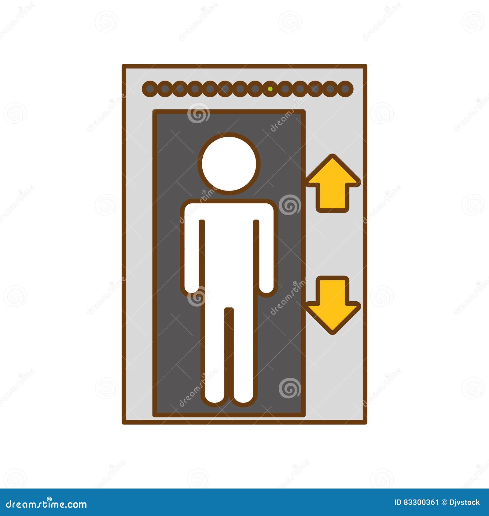 Imagen Del Icono Del Elevador Ilustración del Vector - Ilustración de ...