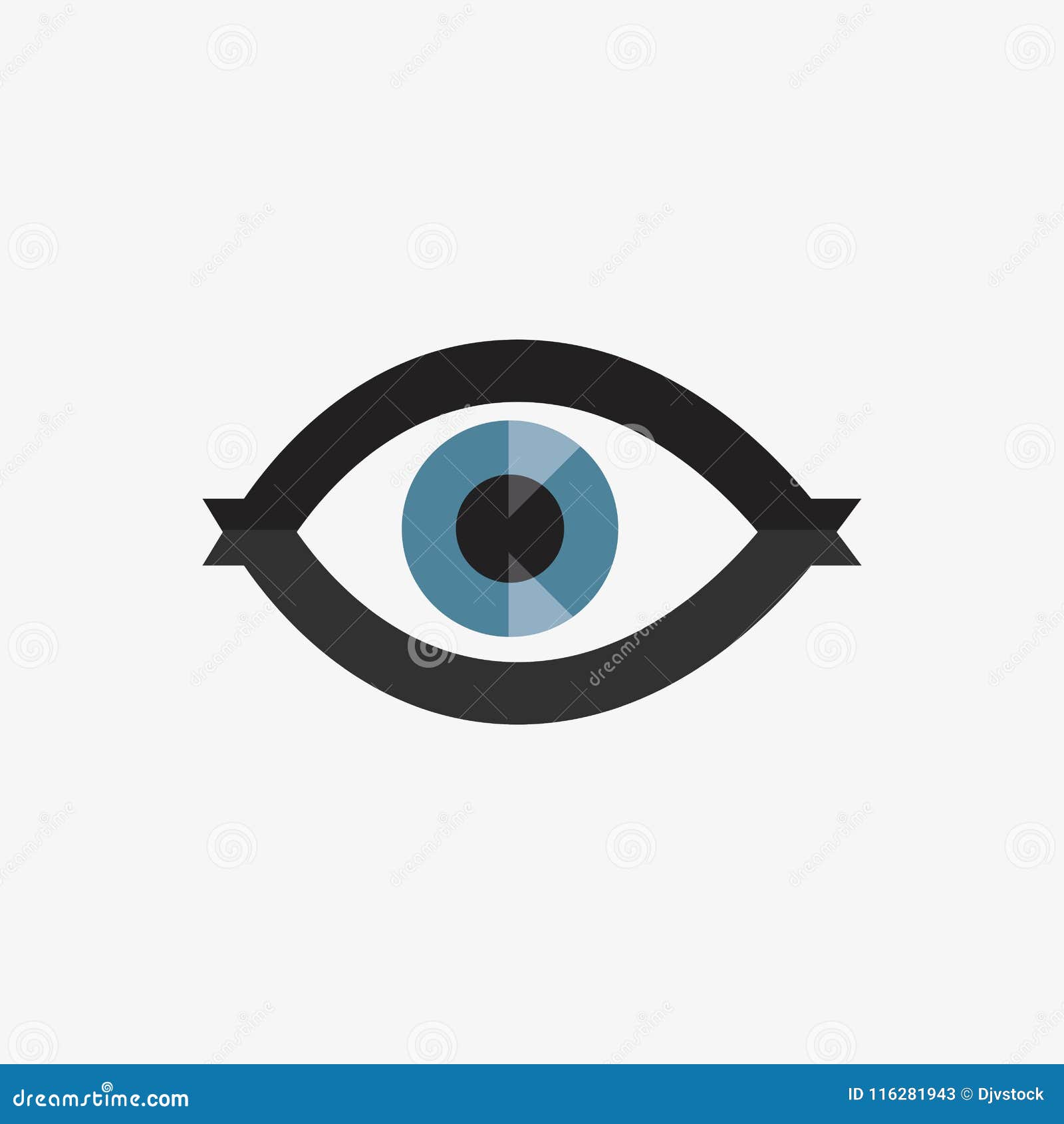 Imagen del icono del ojo ilustración del vector. Ilustración de ...