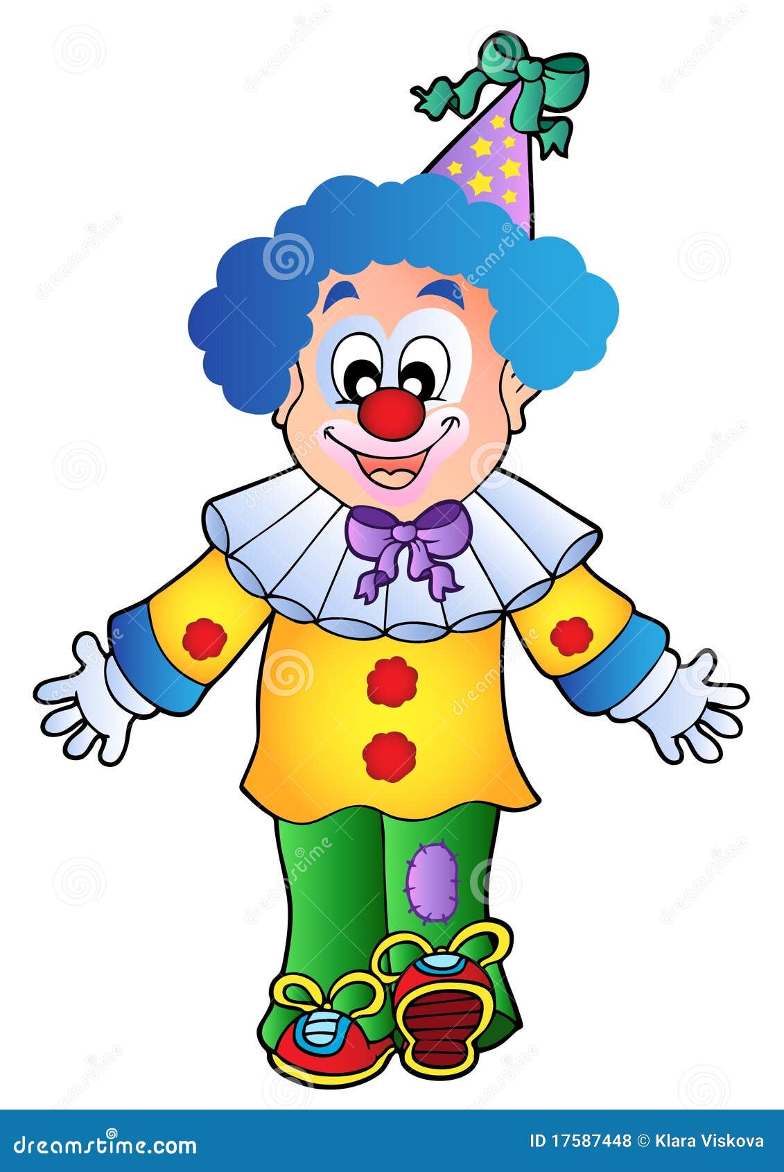 Imagen Del Payaso 1 De La Historieta Ilustración del Vector ...