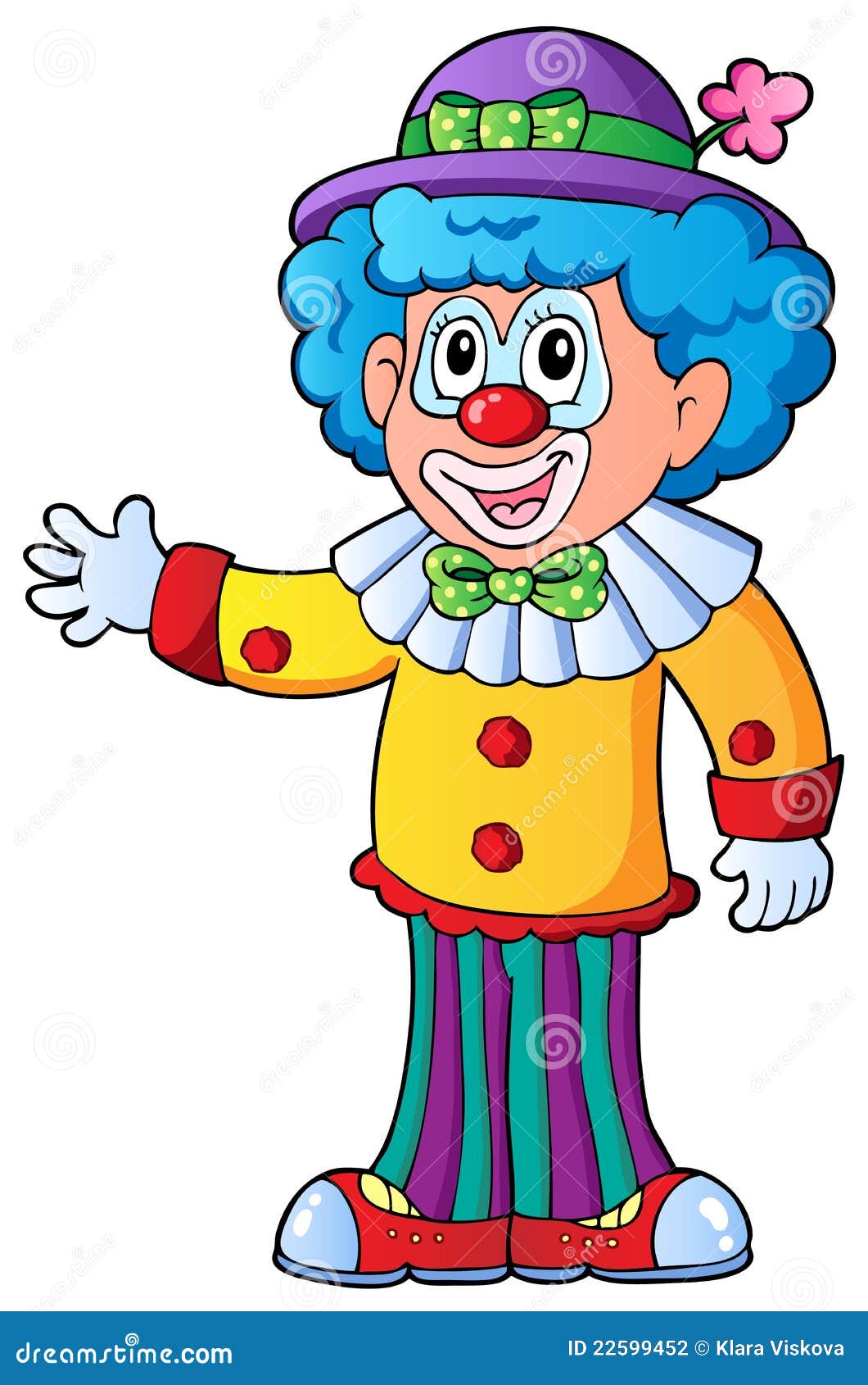 Imagen Del Payaso 2 De La Historieta Ilustración del Vector ...